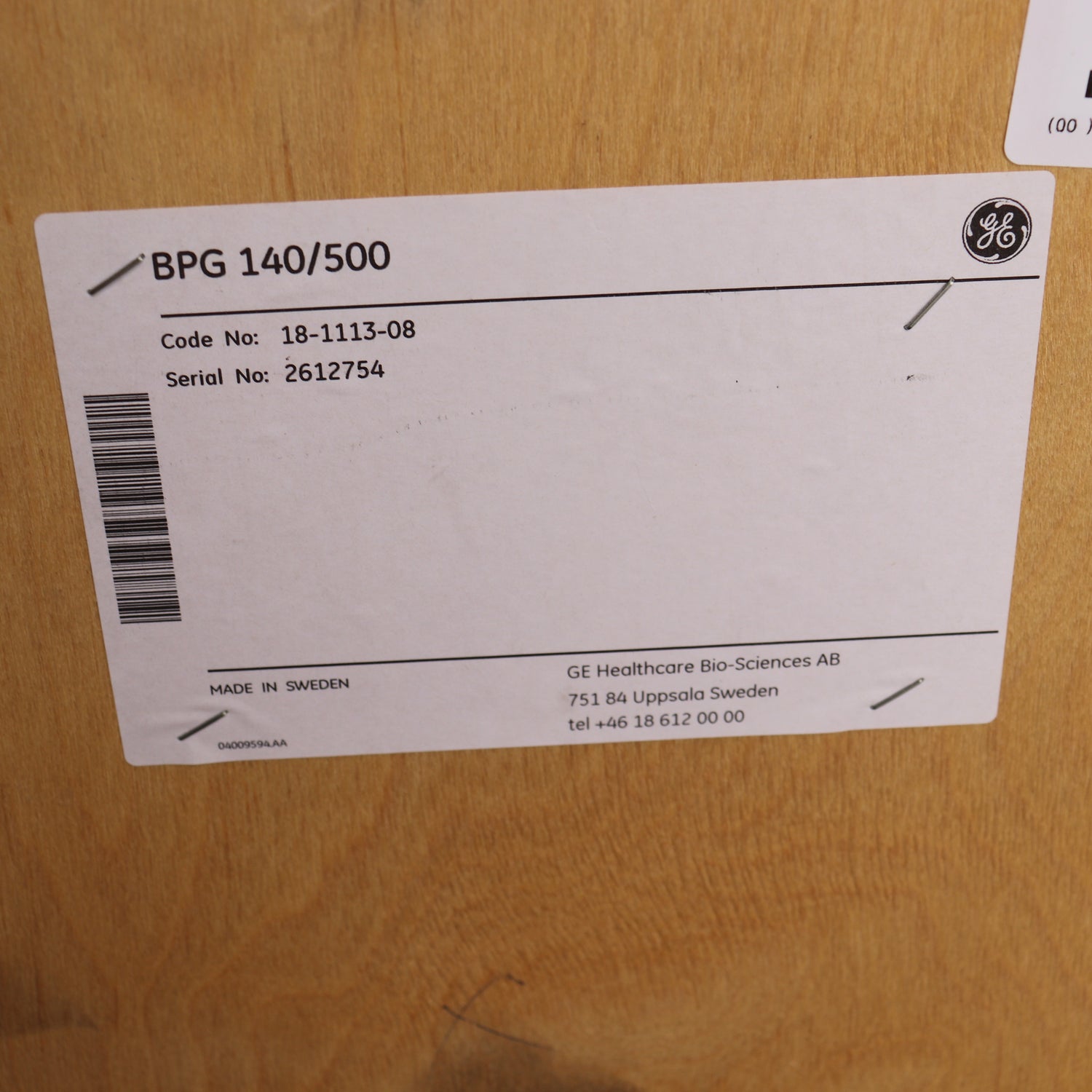 Cytiva GE BPG Glass Chromatography Column 7.5L 140/500 18-1113-08