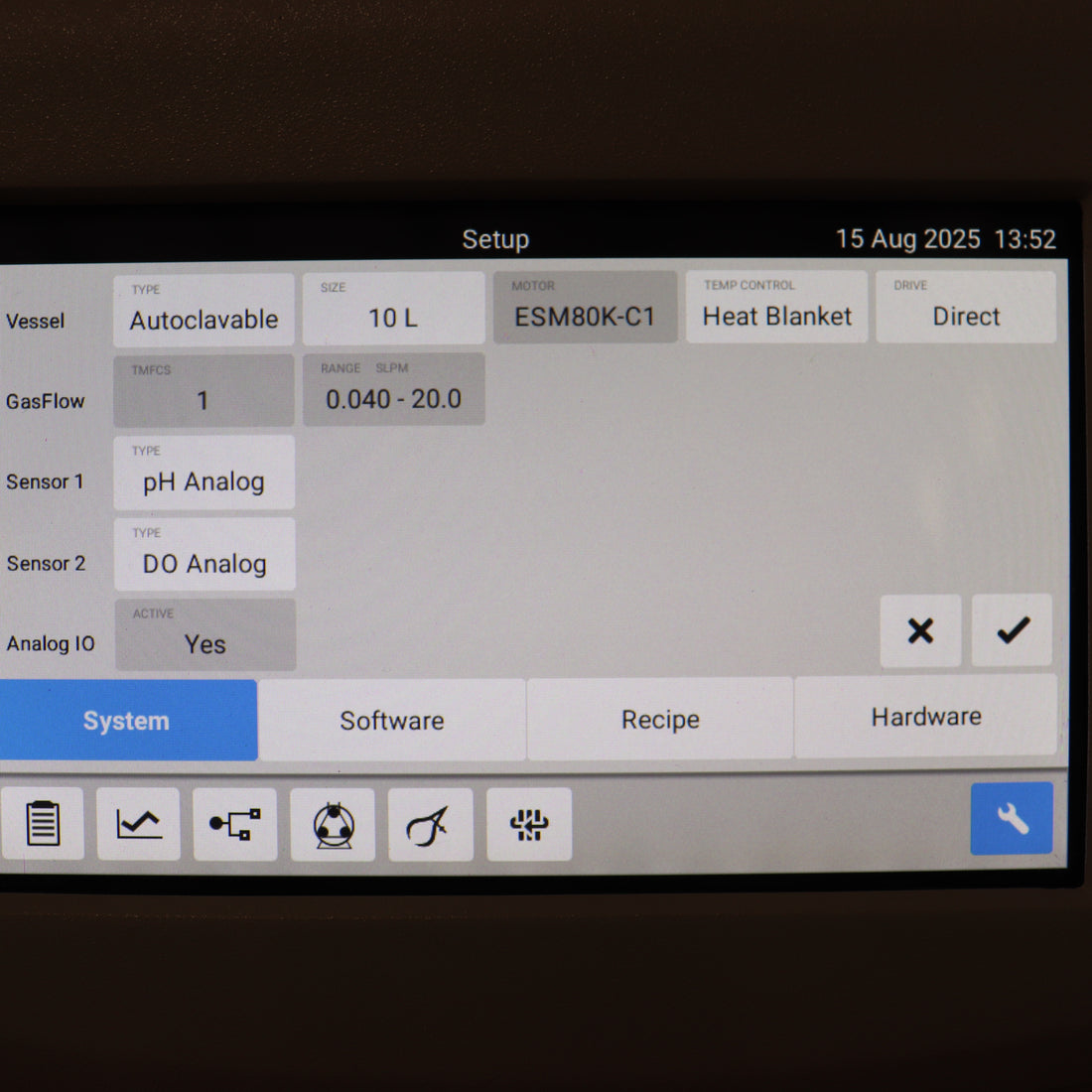 Eppendorf BioFlo 120 Bioreactor Fermenter System w/ 10L Vessel