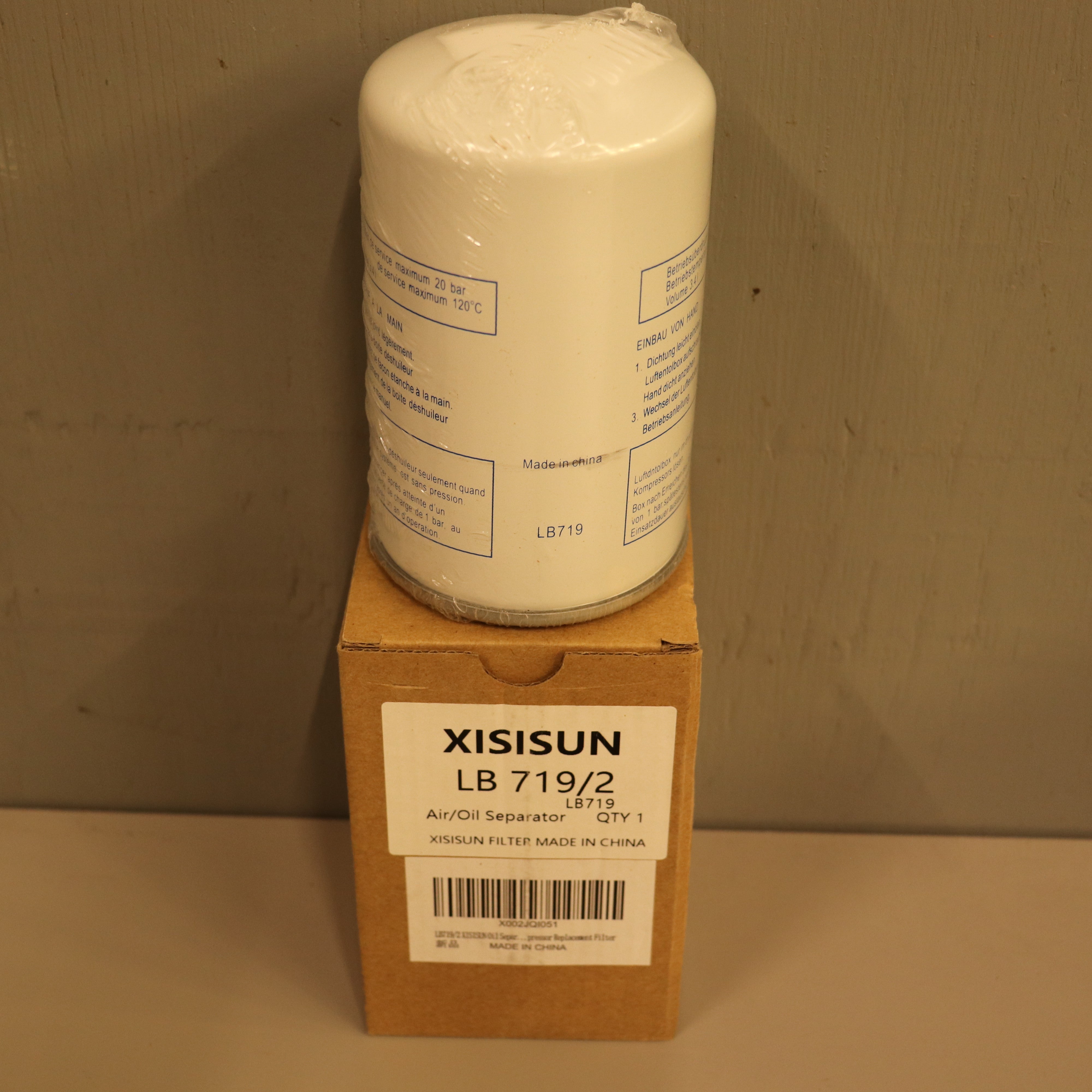 XISISUN LB719/2 Oil Separator Compatible & Suitable Air Compressor Rep