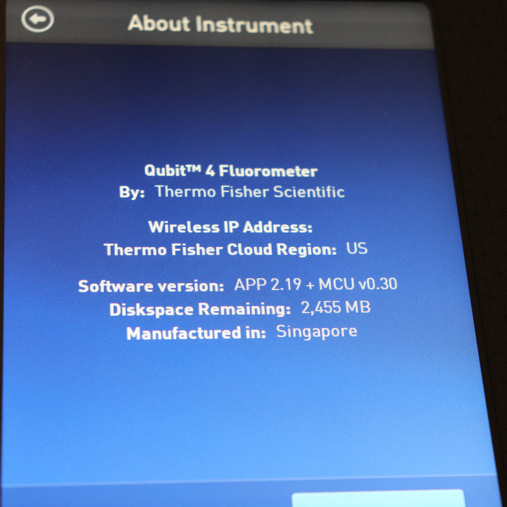 Thermo Invitrogen Qubit 4 DNA RNA Protein Quantification Fluorometer Q