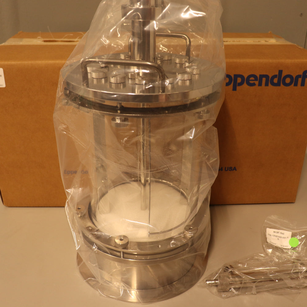 Eppendorf BioFlo 320 Glass Vessel Bioreactor 5L SS Dished Bottom M1379