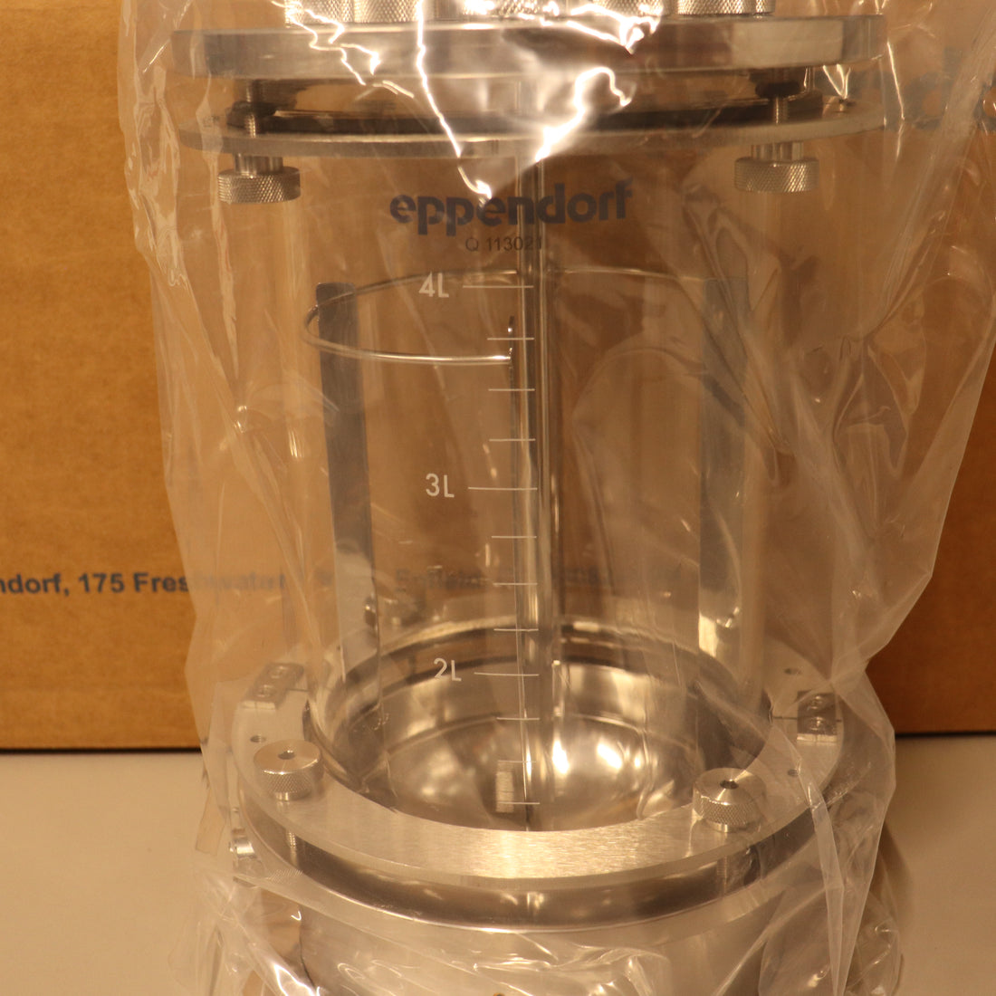 Eppendorf BioFlo 320 Glass Vessel Bioreactor 3L SS Dished Bottom M1379