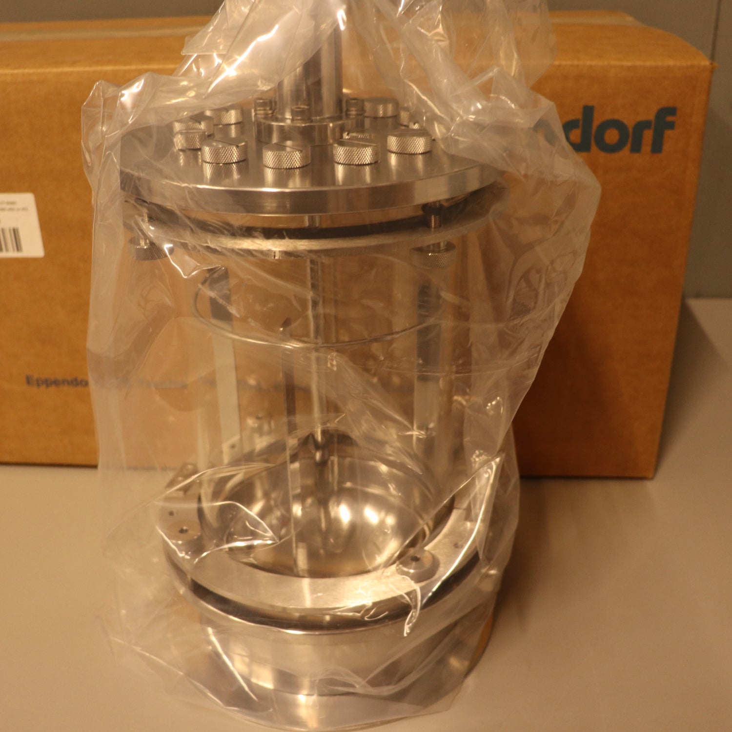 Eppendorf BioFlo 320 Glass Vessel Bioreactor 3L SS Dished Bottom M1379
