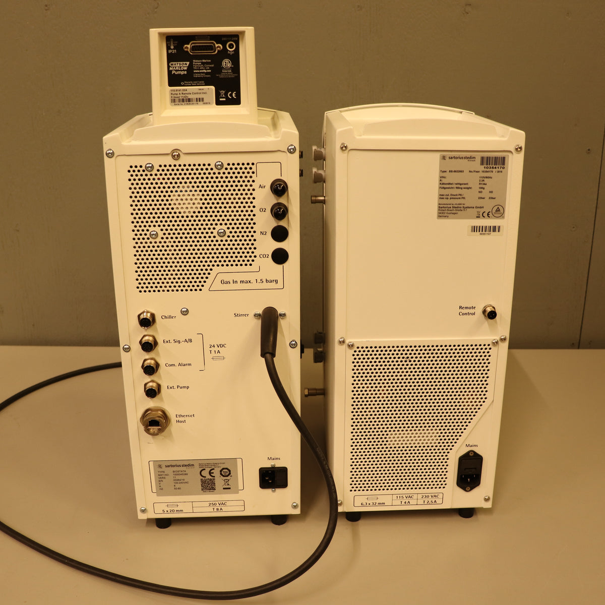Sartorius BioStat A Bioreactor Controller System w/ 1L & 5L SW Vessels