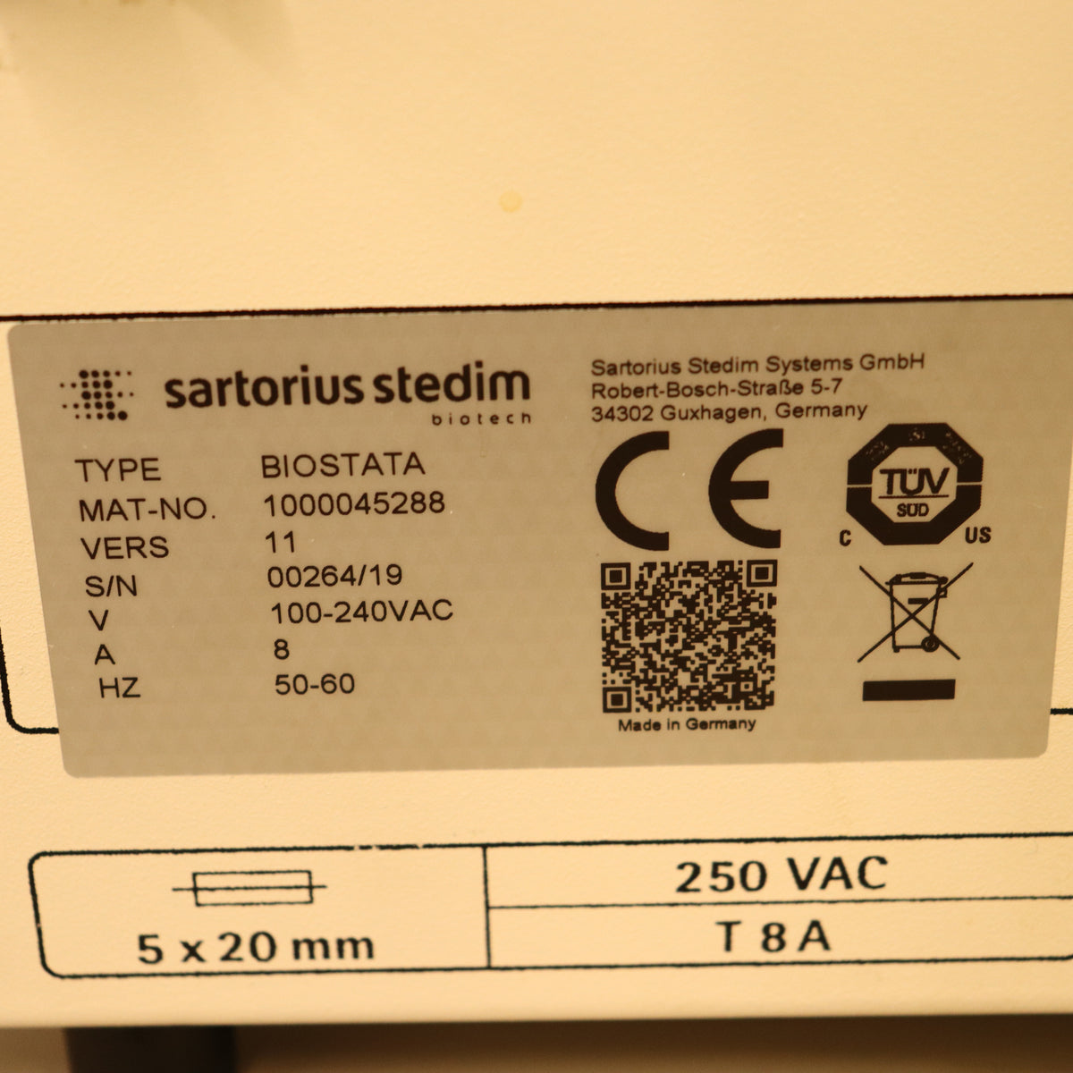 Sartorius BioStat A Bioreactor Controller System w/ 1L & 5L SW Vessels