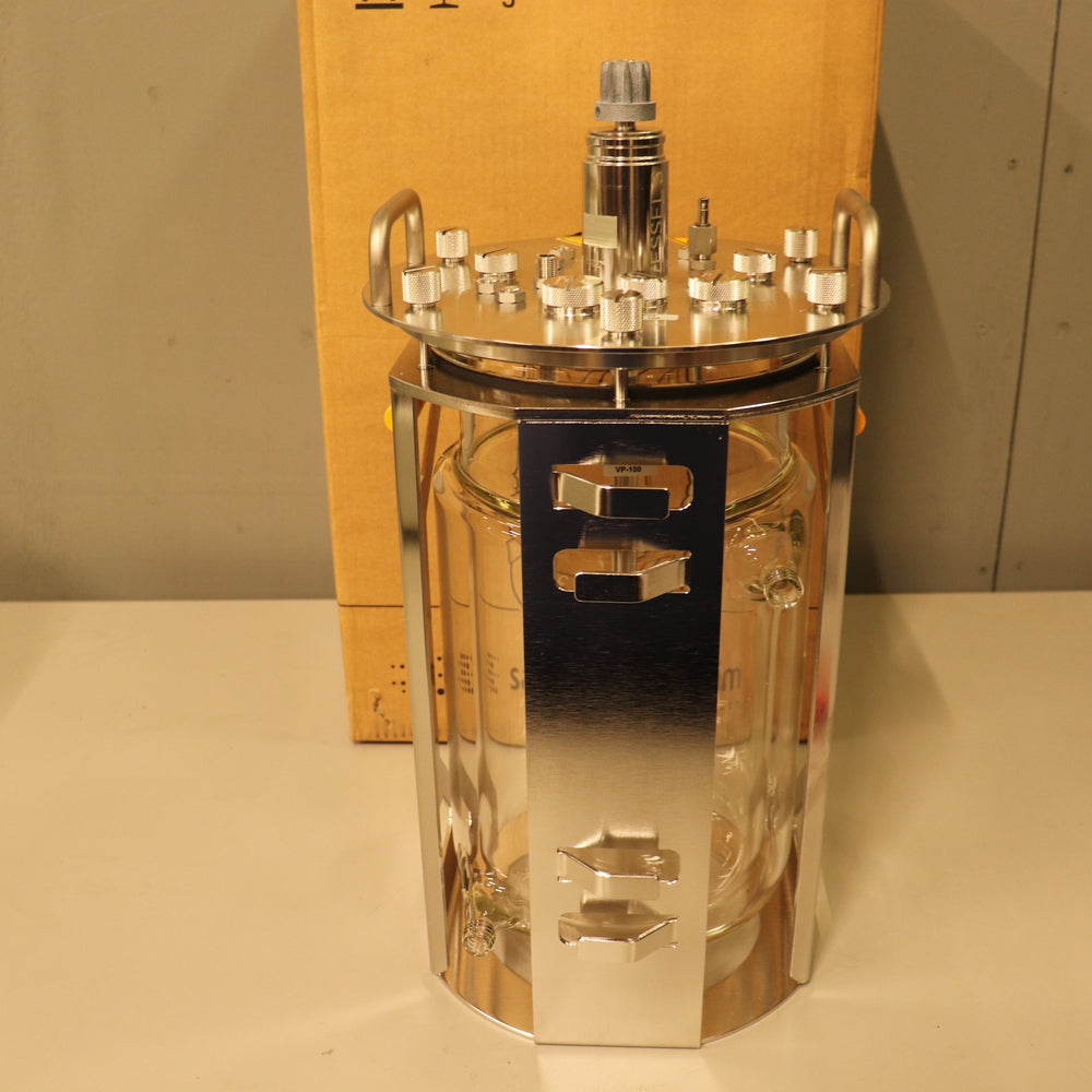 Sartorius Stedim 5L Double Wall Jacketed Glass Bioreactor Fermenter Un