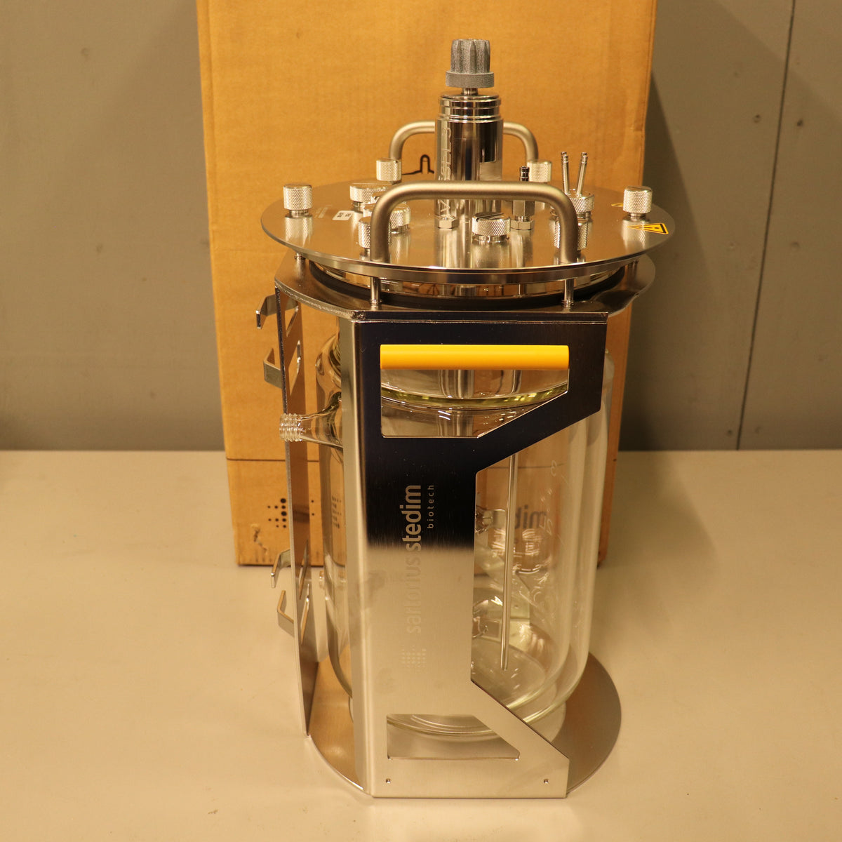 Sartorius Stedim 5L Double Wall Jacketed Glass Bioreactor Fermenter Un