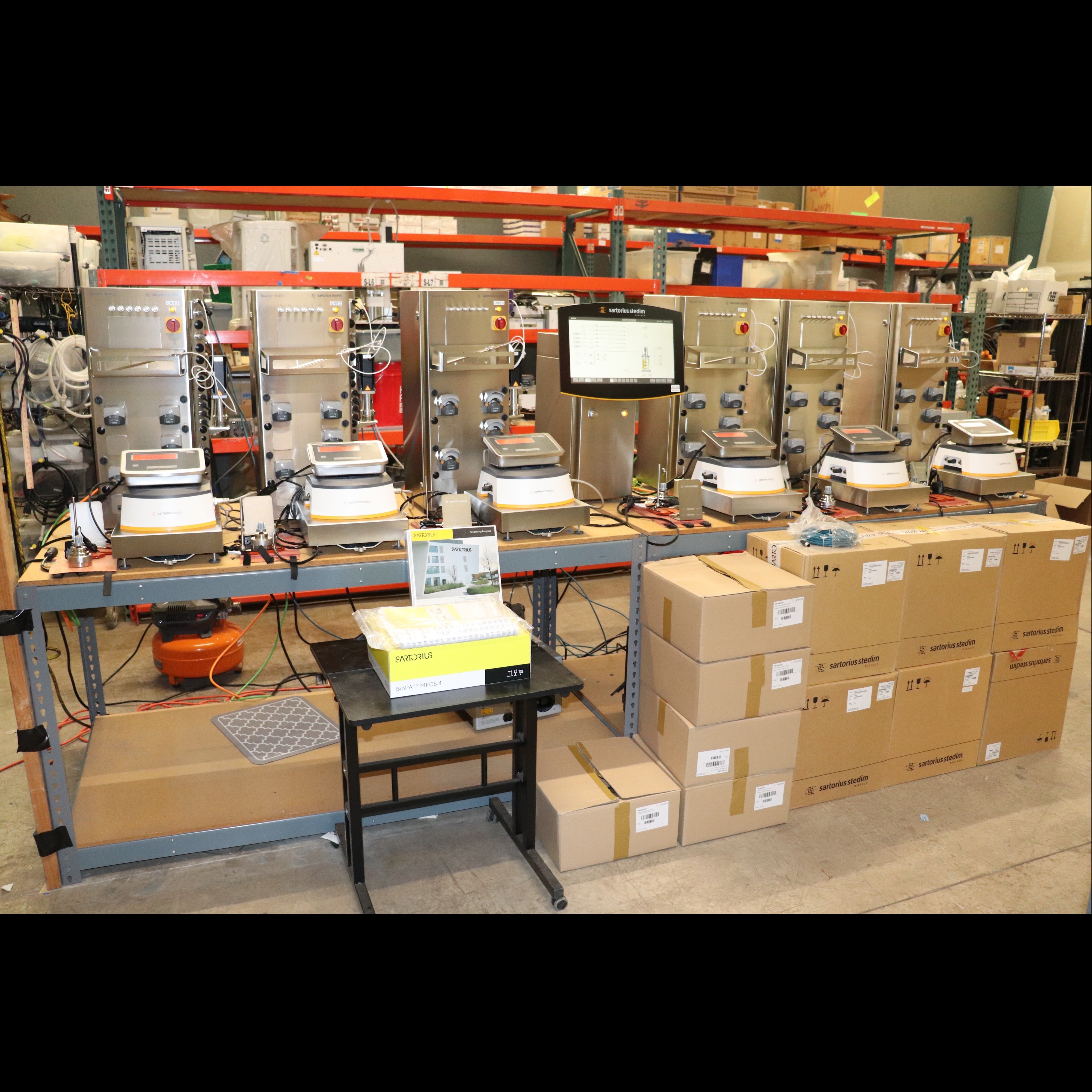 2022 Sartorius Biostat B-DCU 6-Station Bioreactor w/ 2L SU Cell Cultur