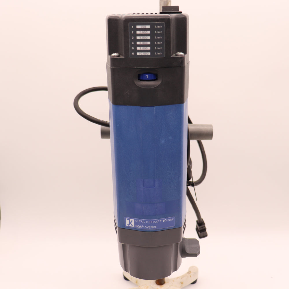 Ika Ultra Turrax T50 B S1 Basic Homogenizer w/ Stand & 2 Dispersing El