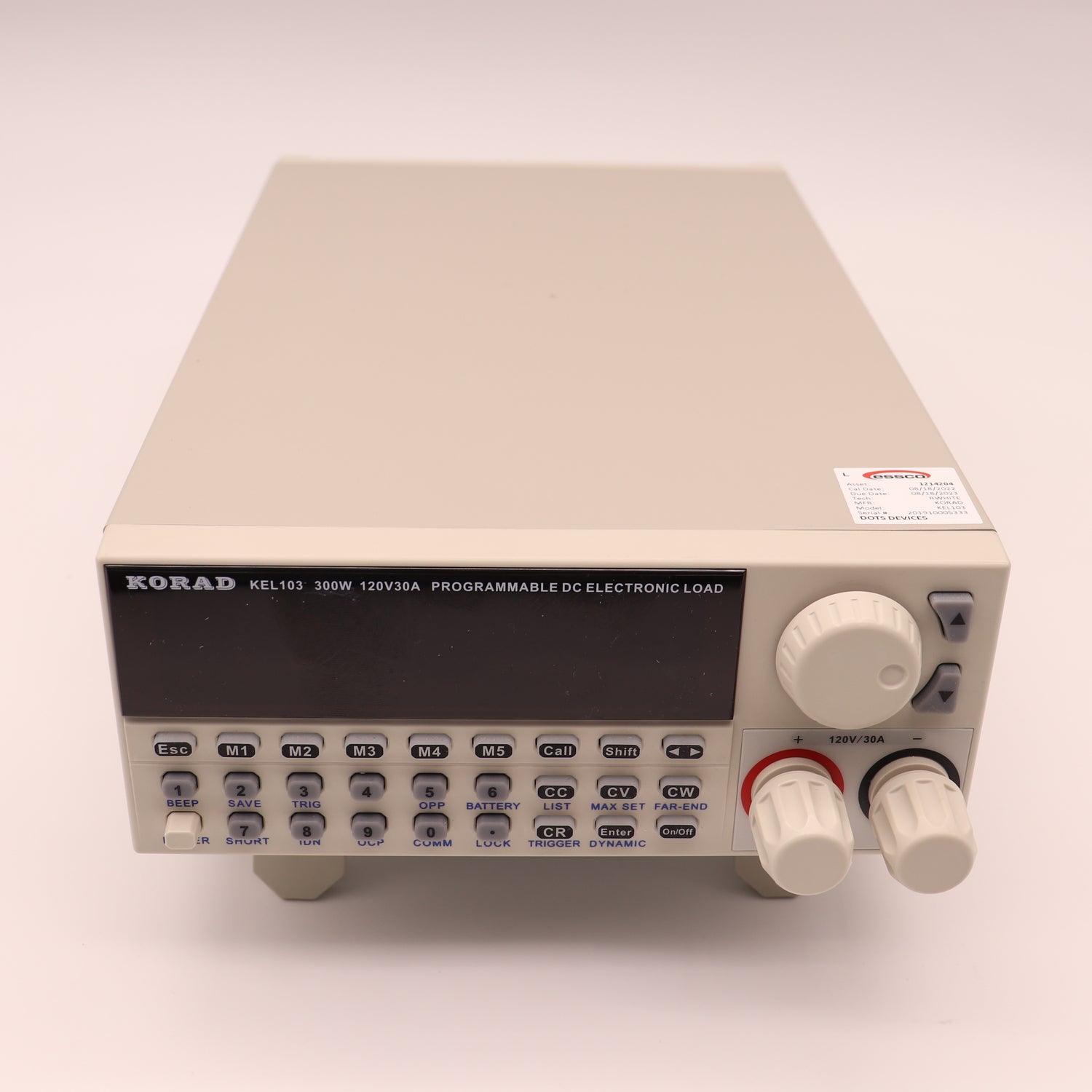 KORAD 300W 120V30A Programmable DC Electronic Load KEL103