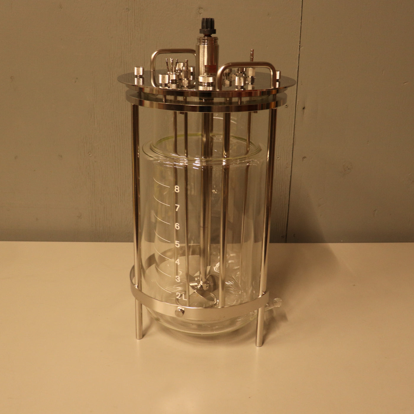 Sartorius Stedim 10L Jacketed Double Wall Glass Bioreactor Fermenter V