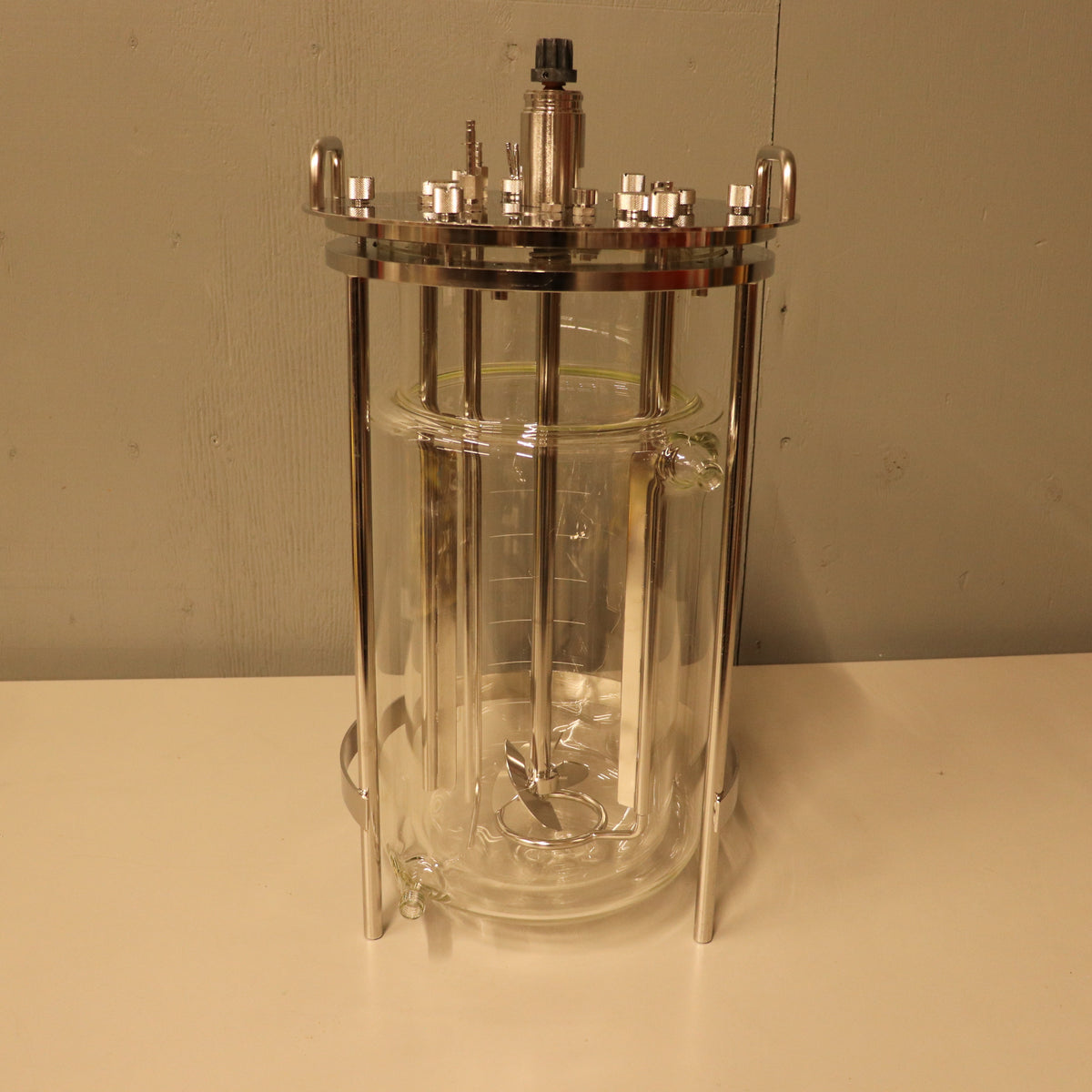 Sartorius Stedim 10L Jacketed Double Wall Glass Bioreactor Fermenter V