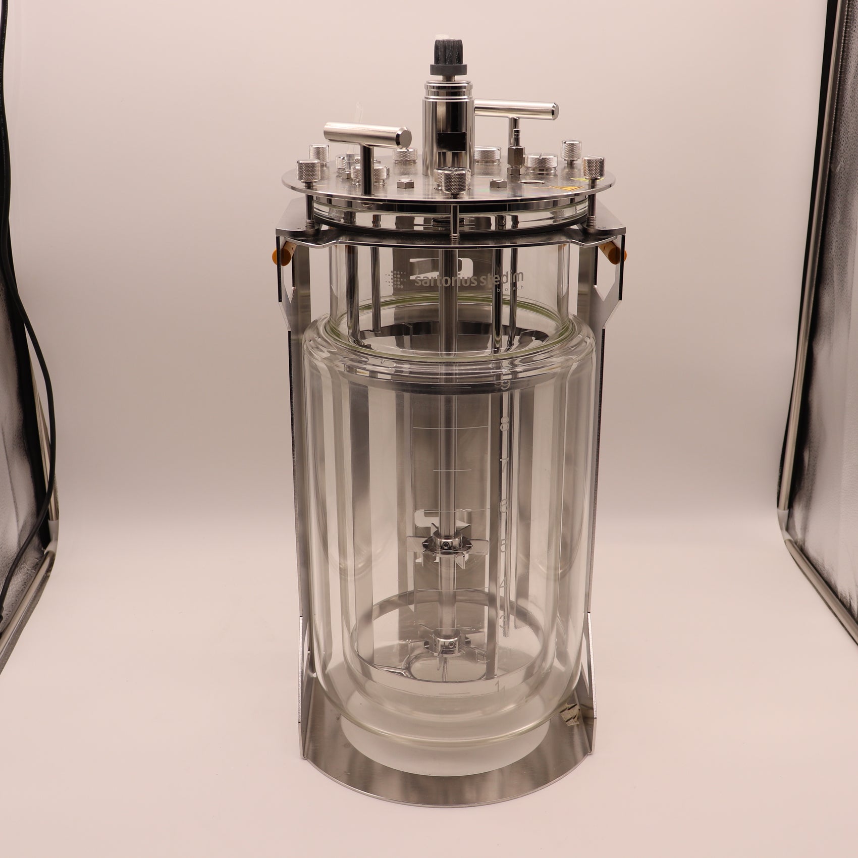 Sartorius Stedim 10L Double Wall Glass Bioreactor Fermenter Univessel-