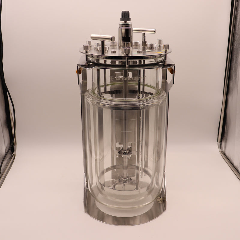 Sartorius Stedim 10L Double Wall Glass Bioreactor Fermenter Univessel-