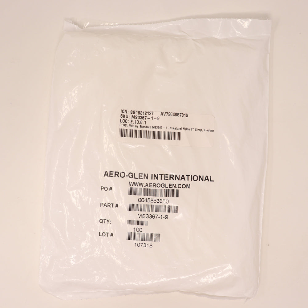 300 Pack Aero Glen Cable Tie MS3367-1-9