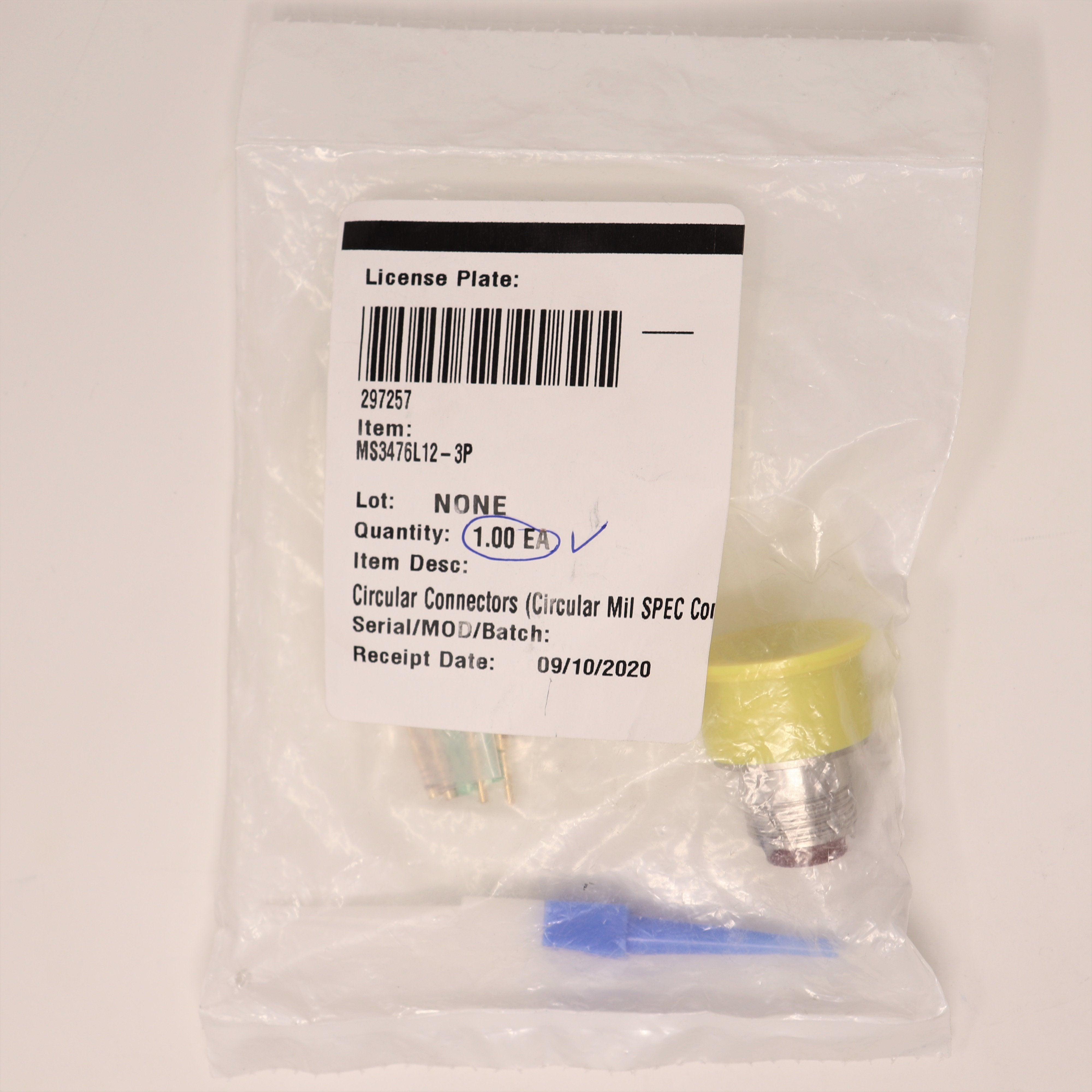 Deutsch Circular MIL Spec Connector MS3476L12-3P