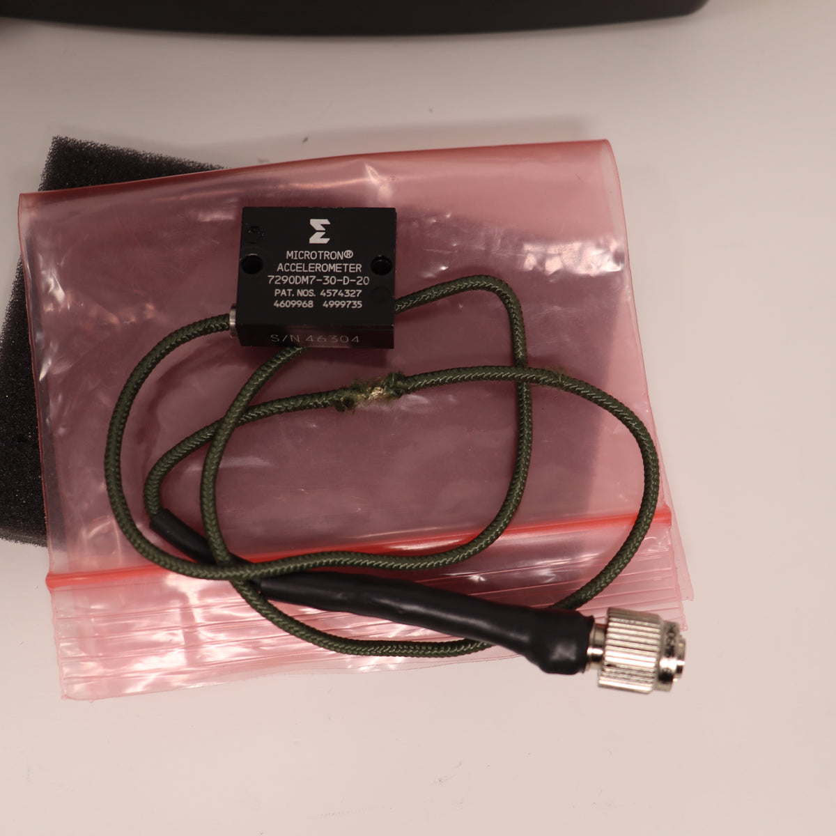 Lot of (4) PCB Endevco Meggitt Accelerometer 7290DM7-30-D-20