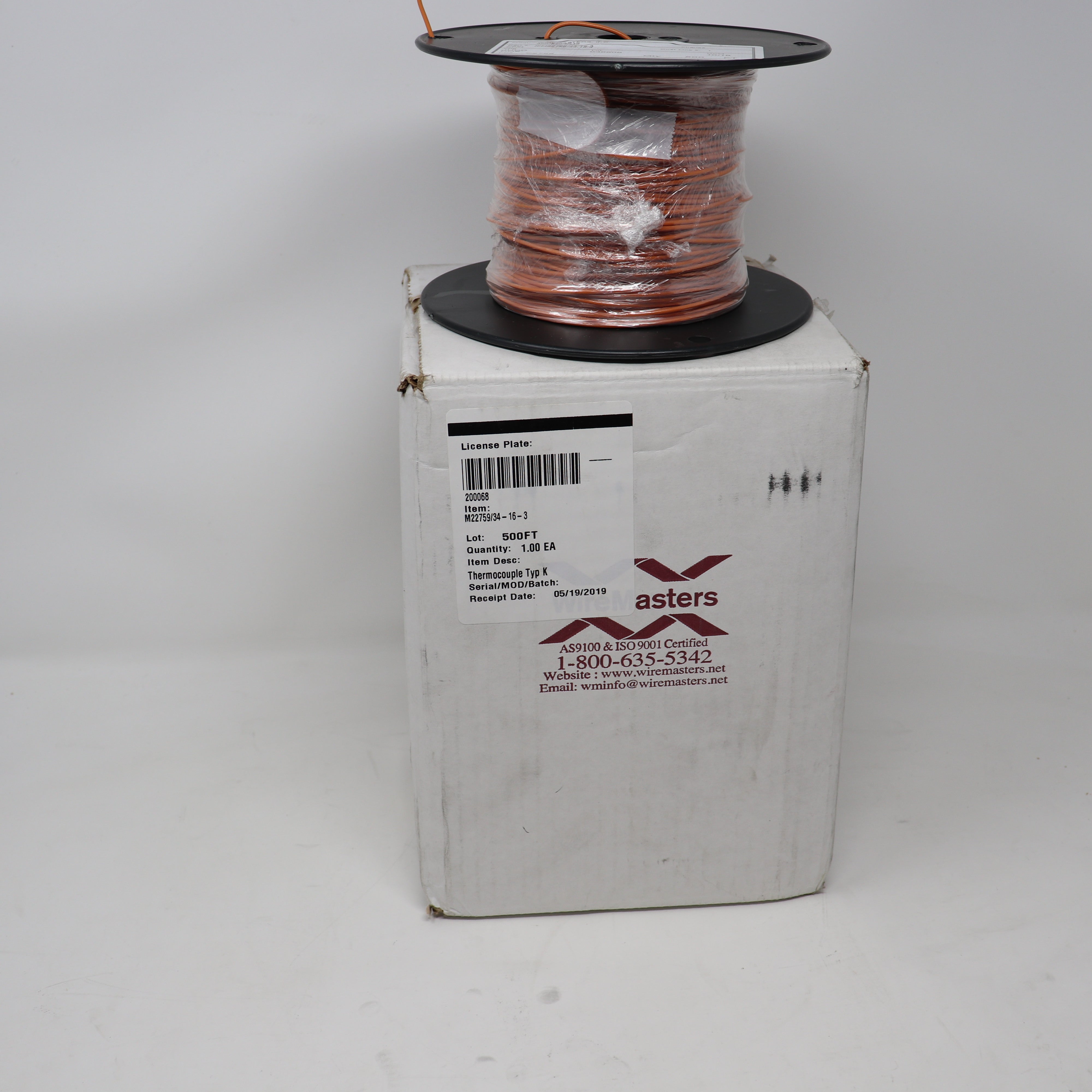 Judd Wire M22759/34-16-3 500' Mil-Spec Tinned Copper Conductor