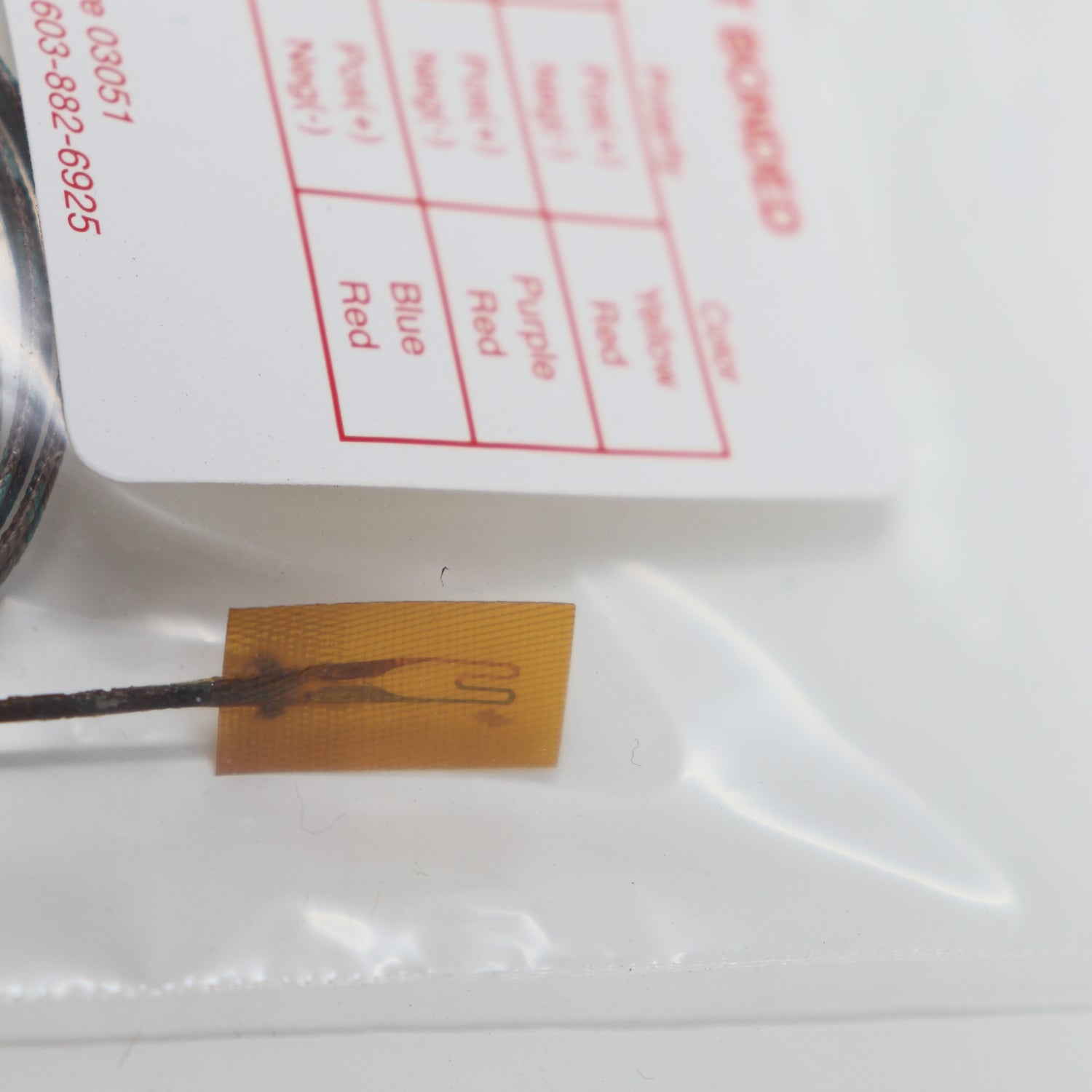 RDF Corp Fast Response Type T Laminated Foil Thermocouple - Butt Bonde