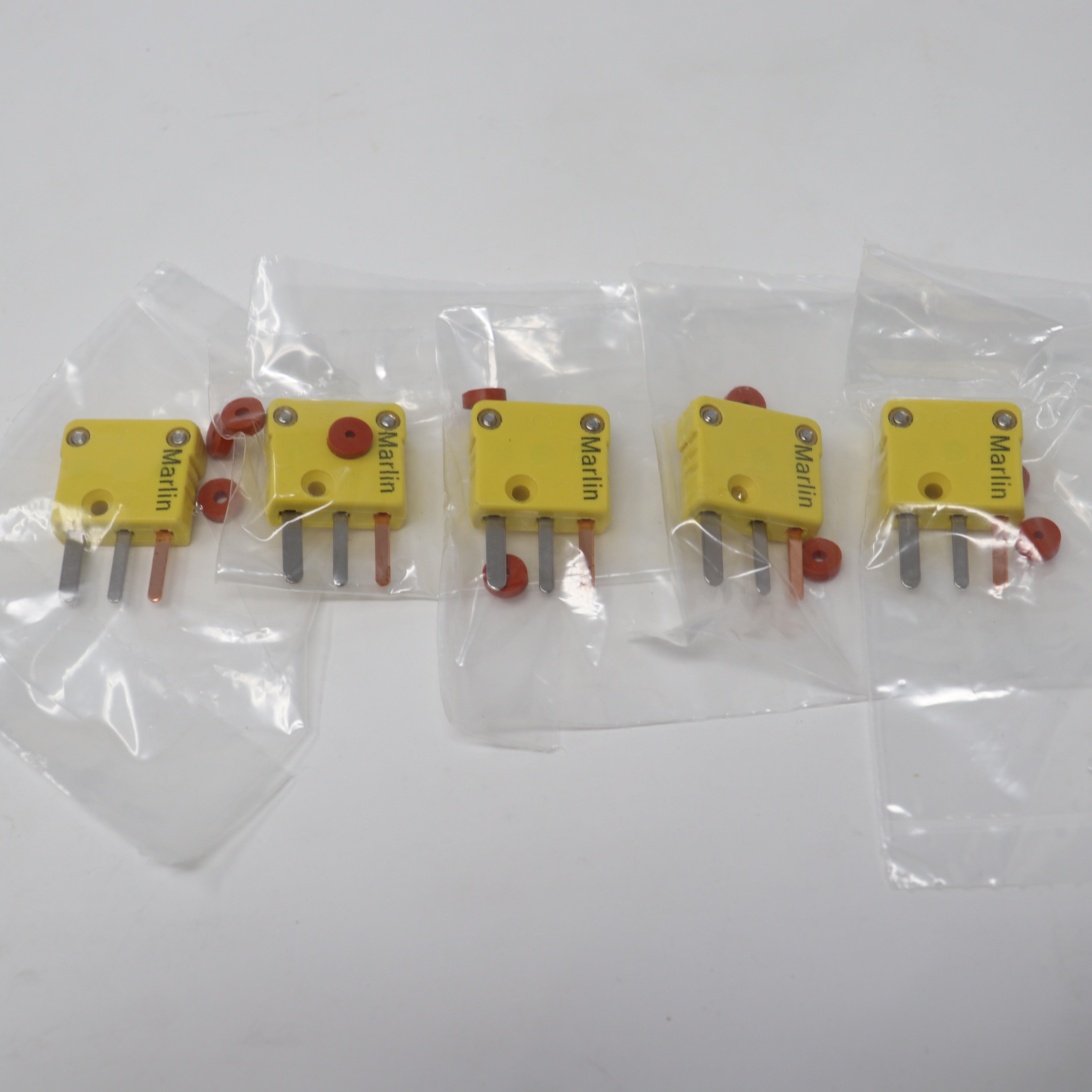 5-Pack Marlin 3 Pole Mini Plug Type K 1261-K
