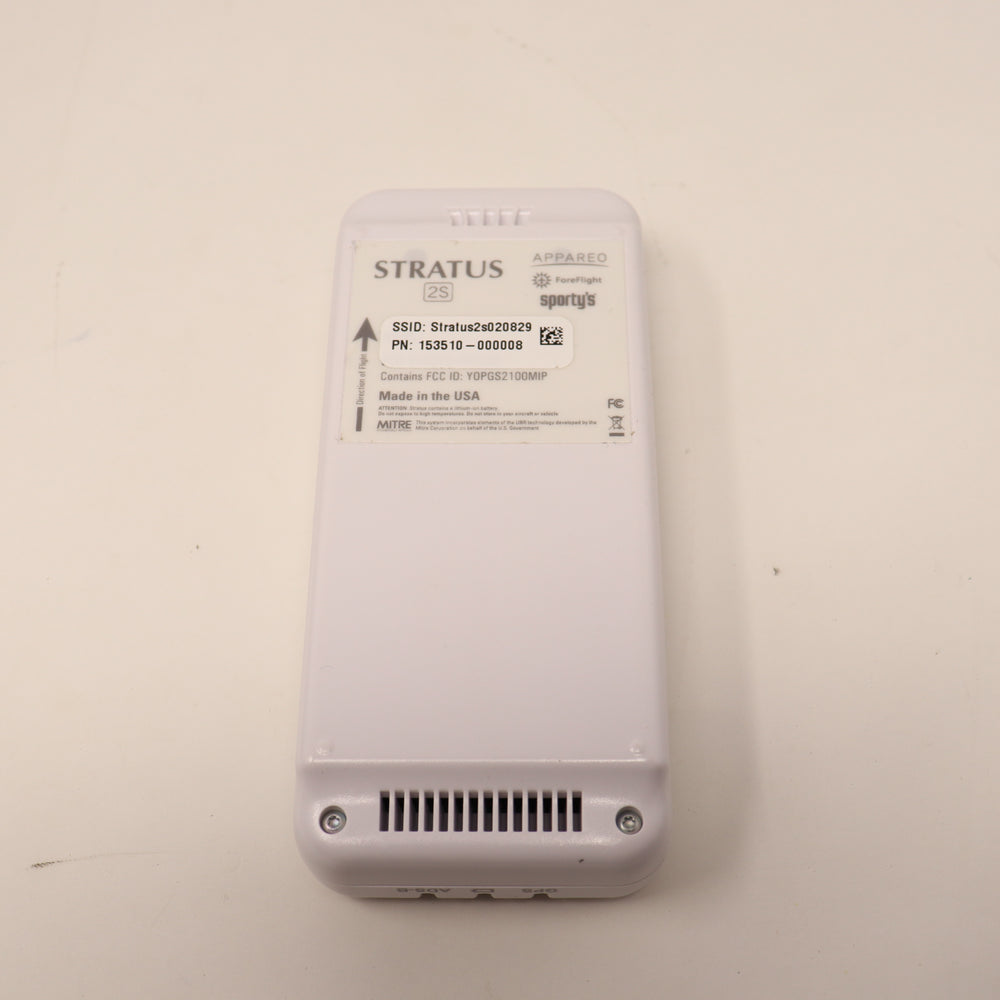 Appareo Stratus 2S Portable ADS-B Receiver with Suction Mount & Charge