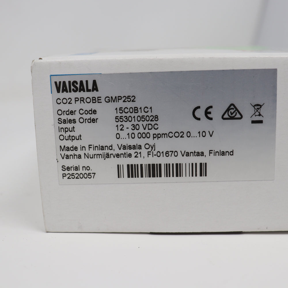 Vaisala 0-10,000ppm 0-10V CO2 Probe w/ Cable GMP252 15C0B1C1