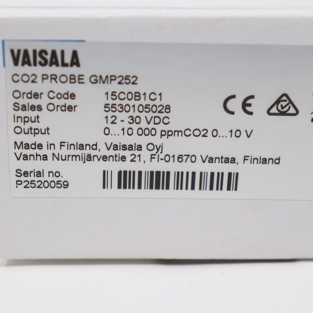 Vaisala 0-10,000ppm 0-10V CO2 Probe w/ Cable GMP252 15C0B1C1