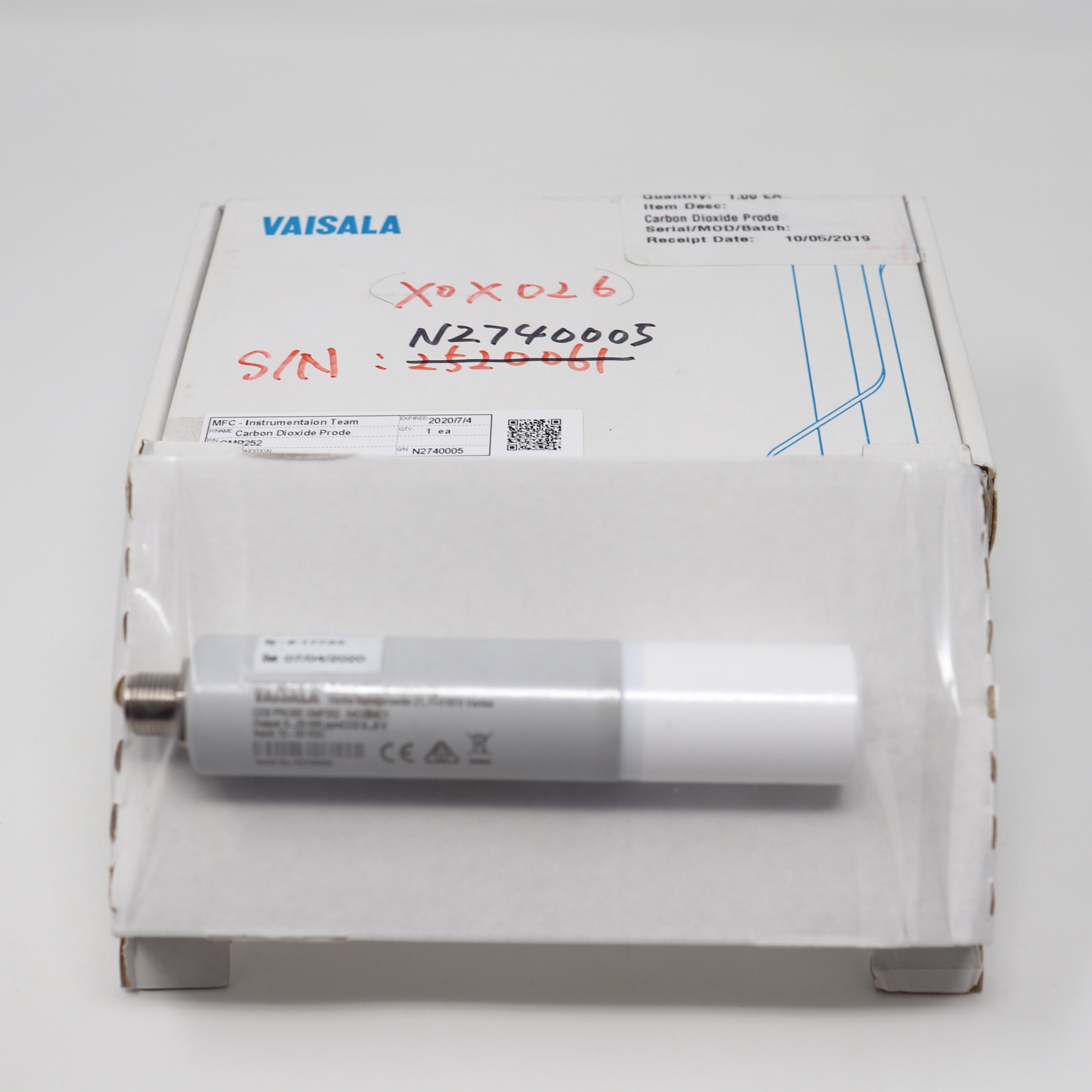 Vaisala 0-20,000 ppm CO2 Probe w/ Cable GMP252 54C0B4C1