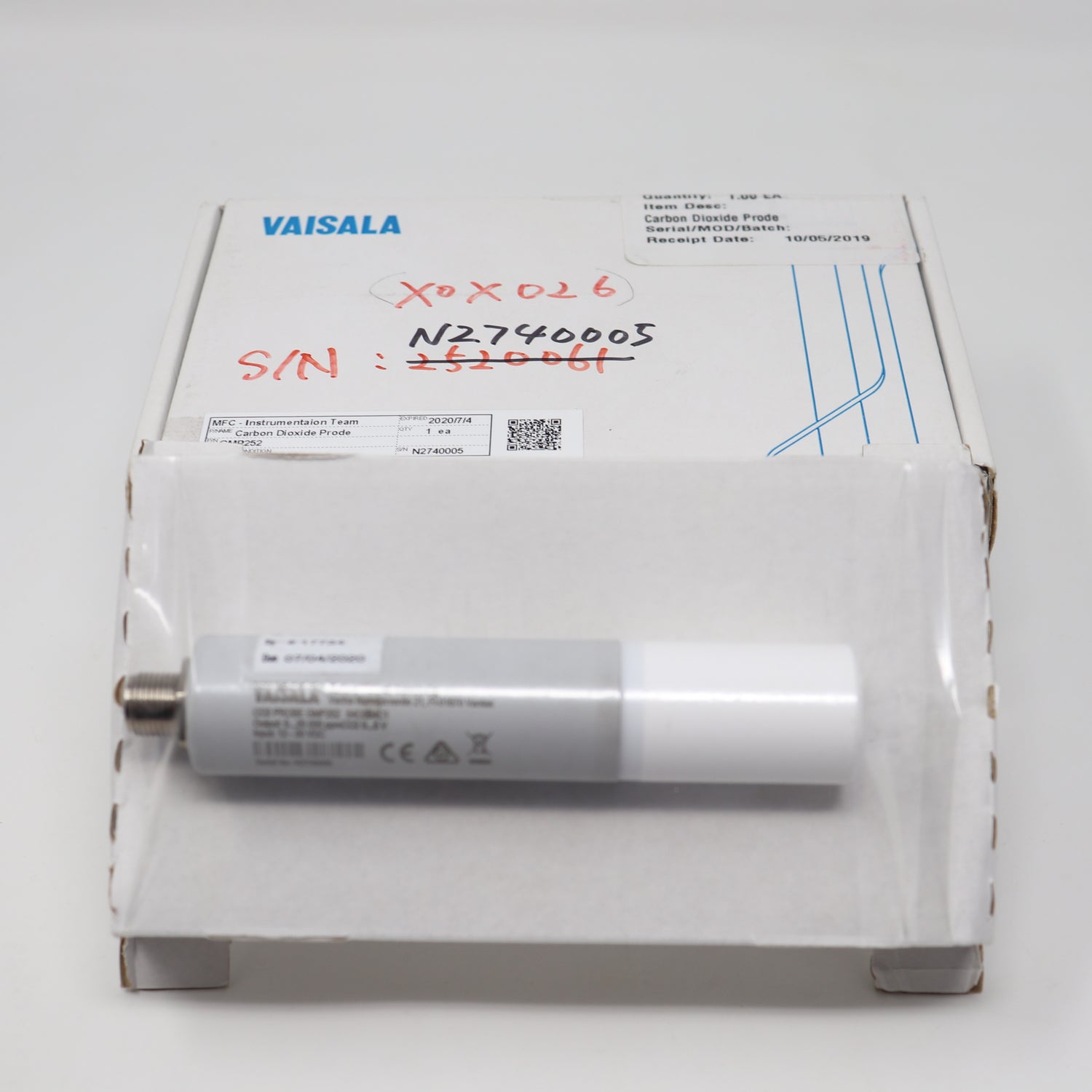 Vaisala 0-20,000 ppm CO2 Probe w/ Cable GMP252 54C0B4C1