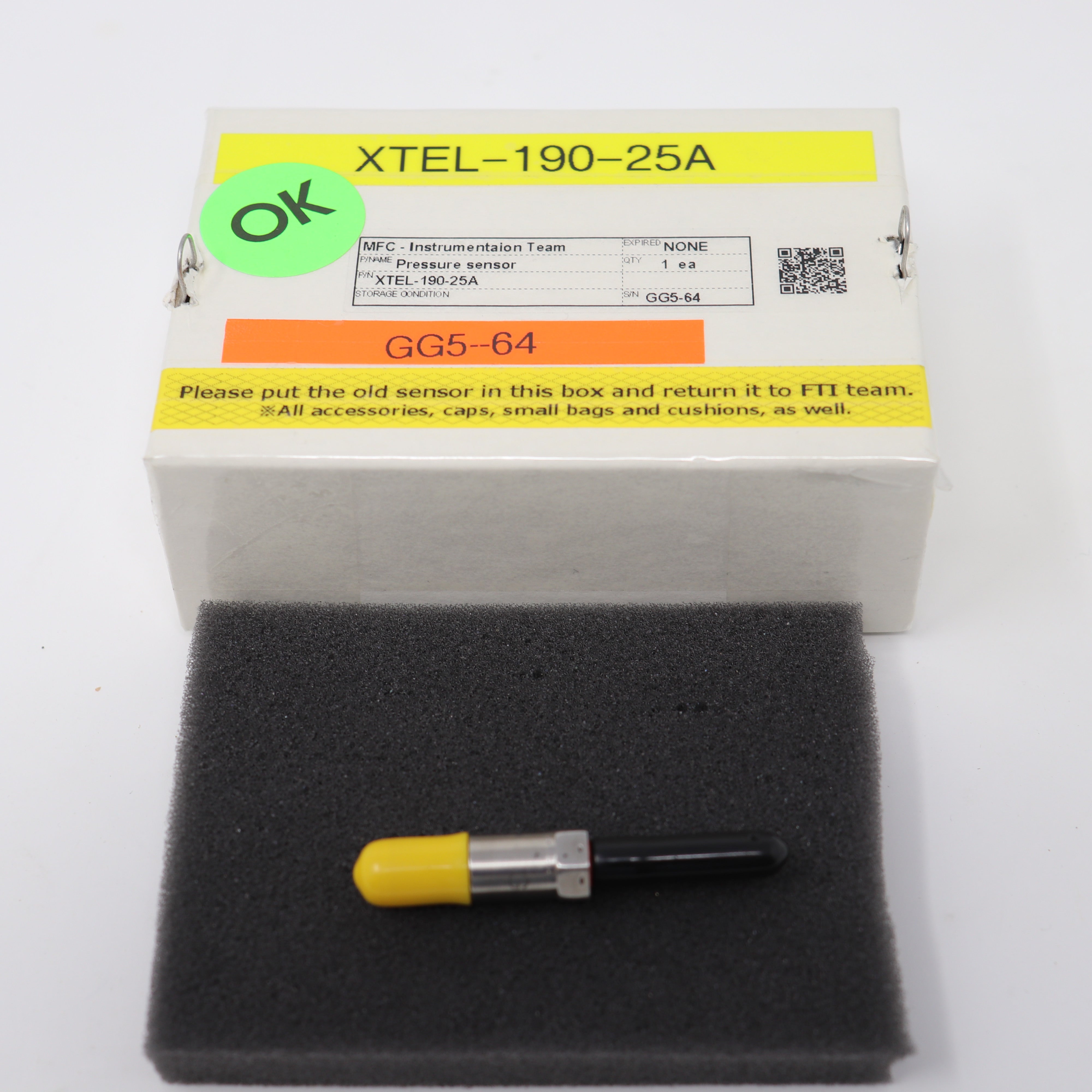 Kulite Miniature Ruggedized High Temp Pressure Transducer XTEL-190-25A