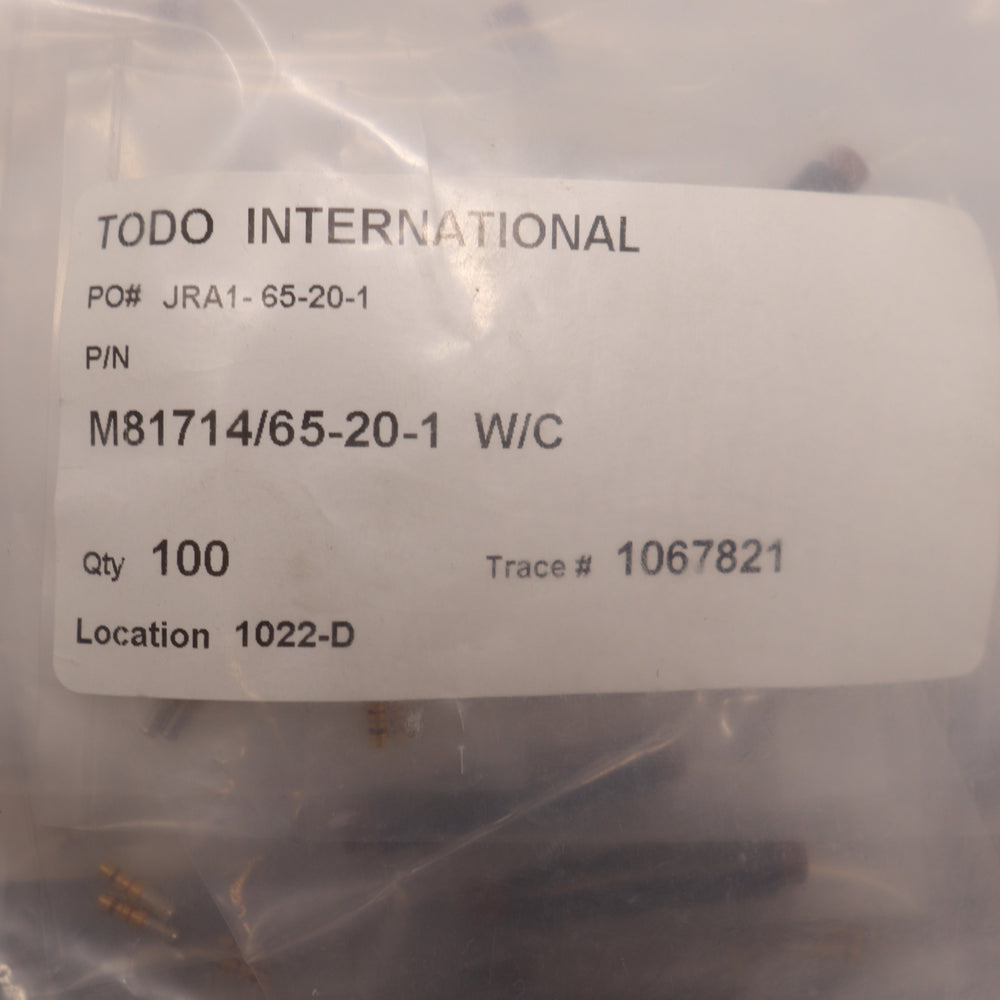 (100) Pack In-Line Junction Module Splice M81714/65-20-1