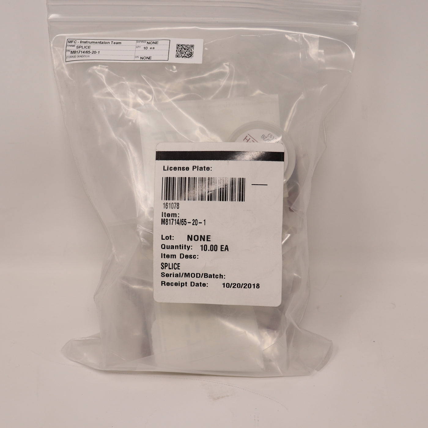 (10) Pack TE Connectivity In-Line Junction Module Splice M81714/65-20-