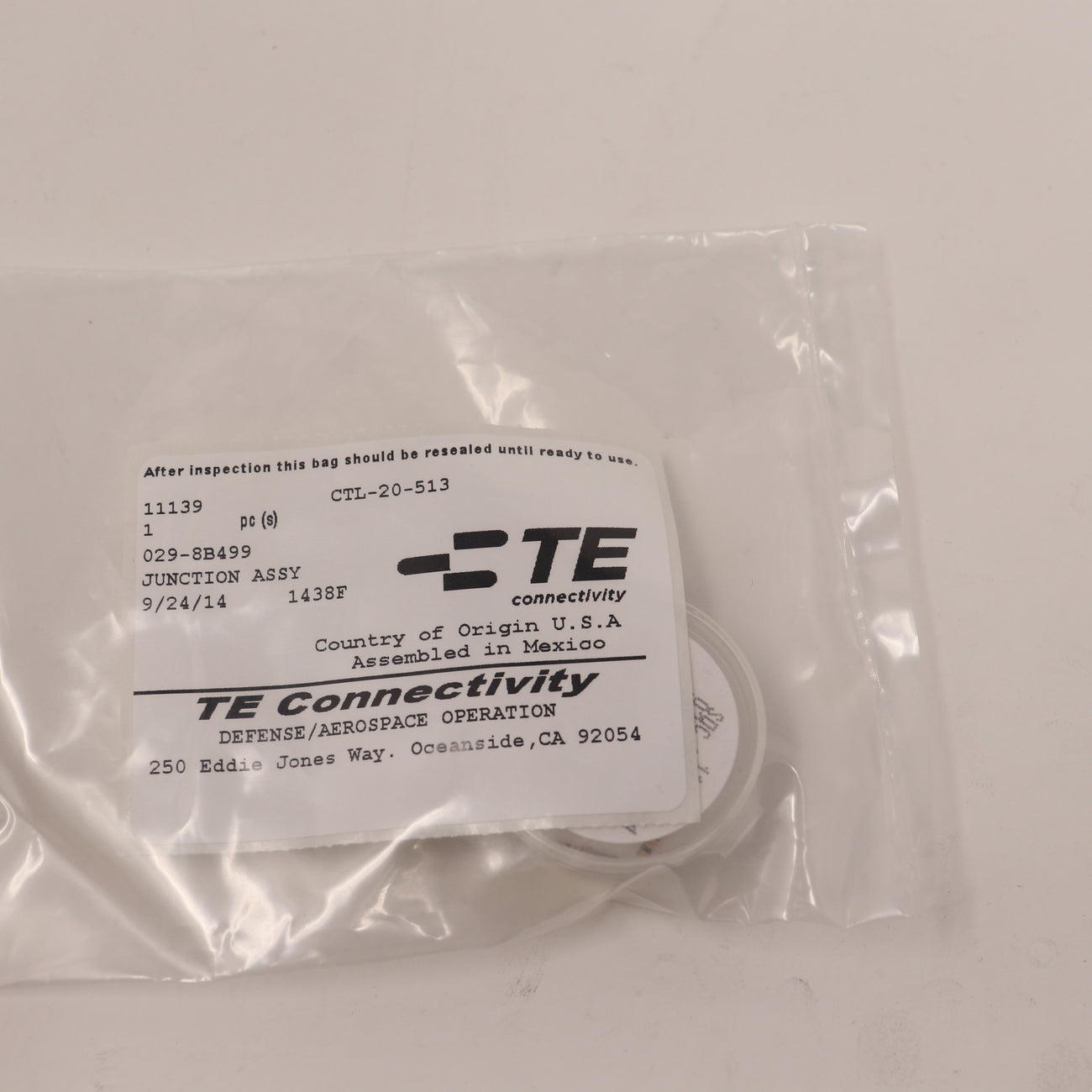 (10) Pack TE Connectivity In-Line Junction Module Splice M81714/65-20-