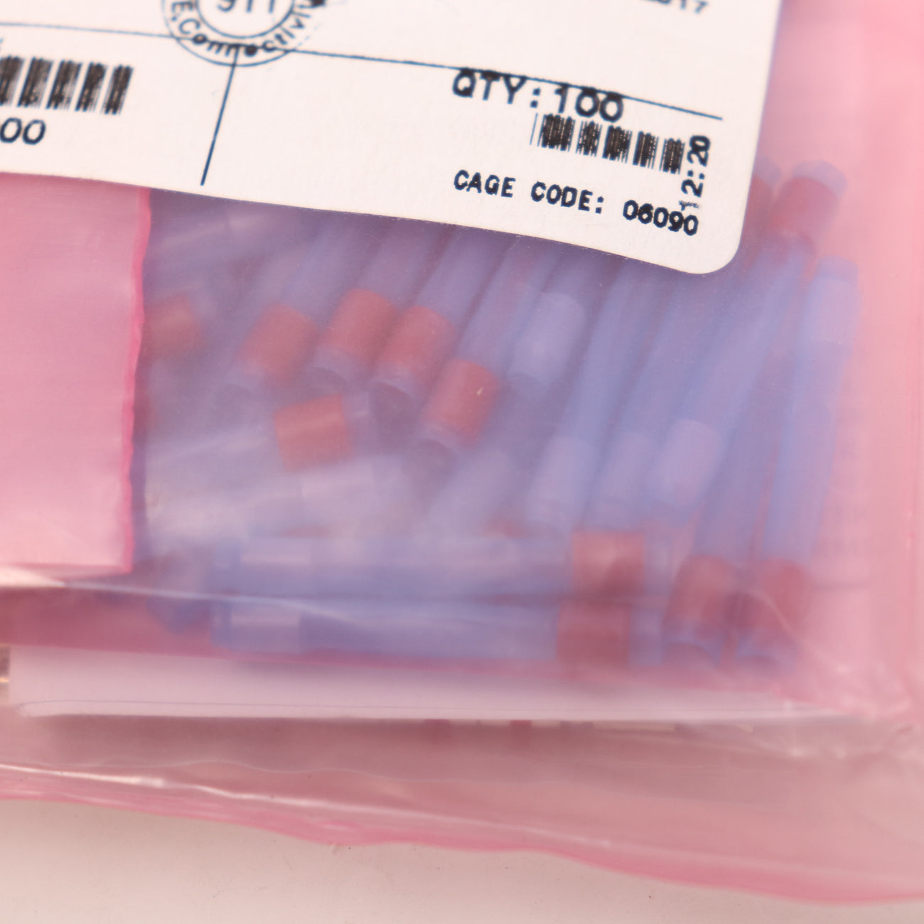 (100) Pack TE Connectivity Butt Splice M81824/1-1