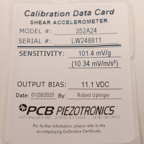 PCB Piezotronics ICP Accelerometer 352A24