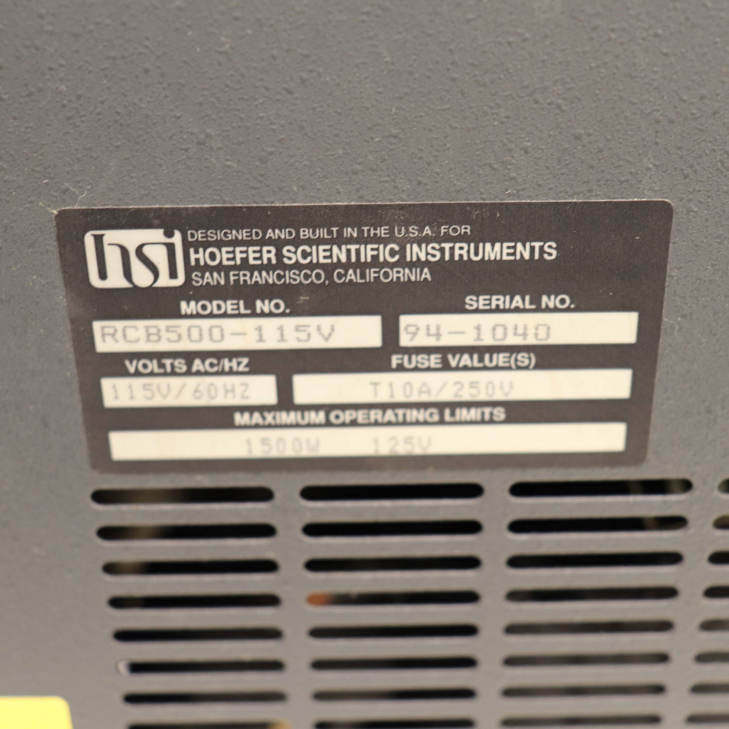 Hoefer -15°C to 90°C Circulating Water Bath RCB 500