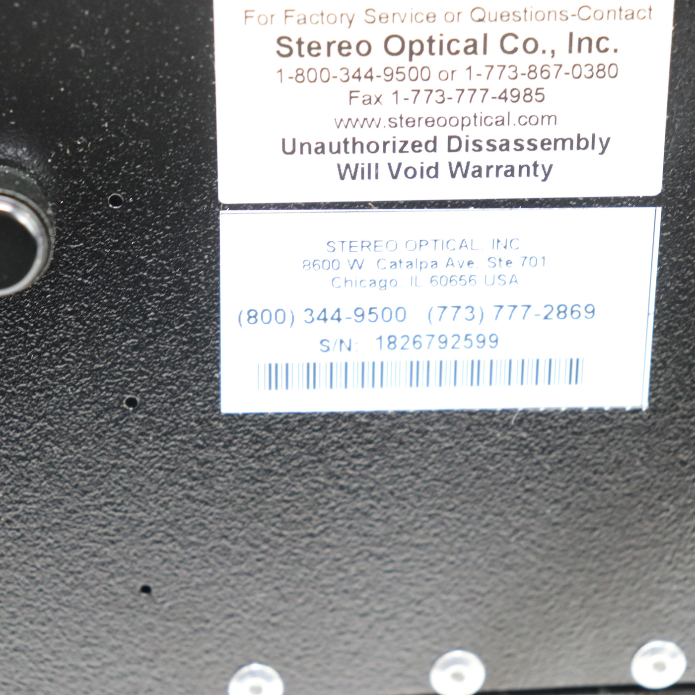 Stereo Optical Co Optec 1000 DMV (updated version) Vision Tester Scree