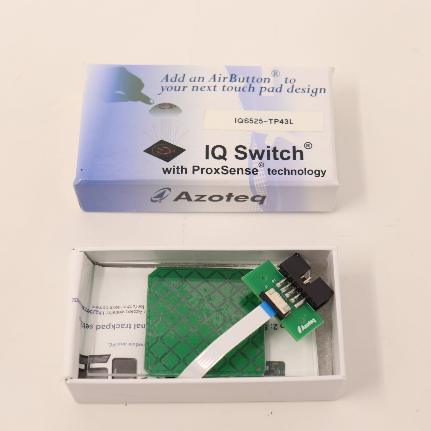 Azoteq IQ Switch ProxSense IQS525-TP43L Touch Sensor Evaluation and De