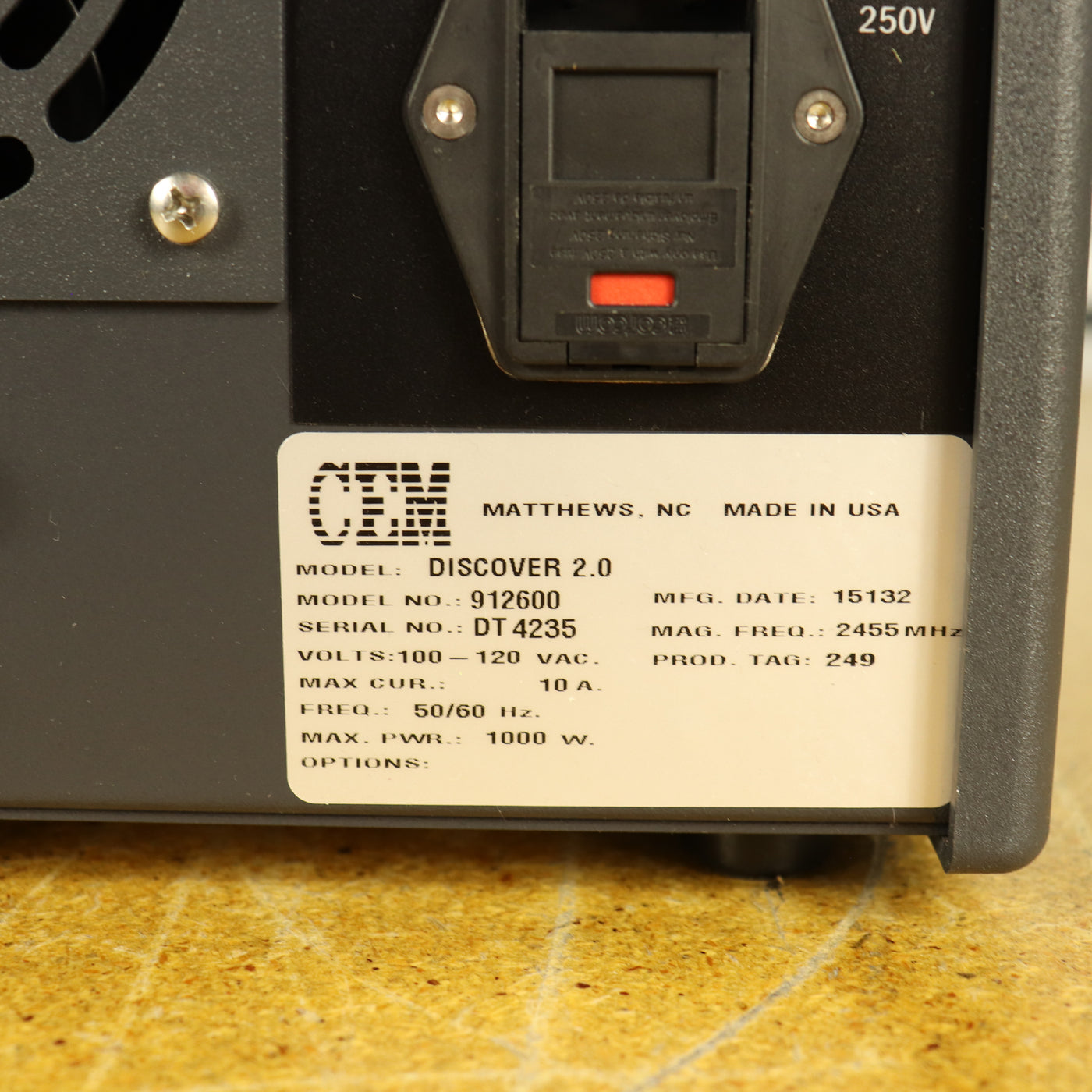 CEM Microwave Synthesizer Discover 2.0 912600