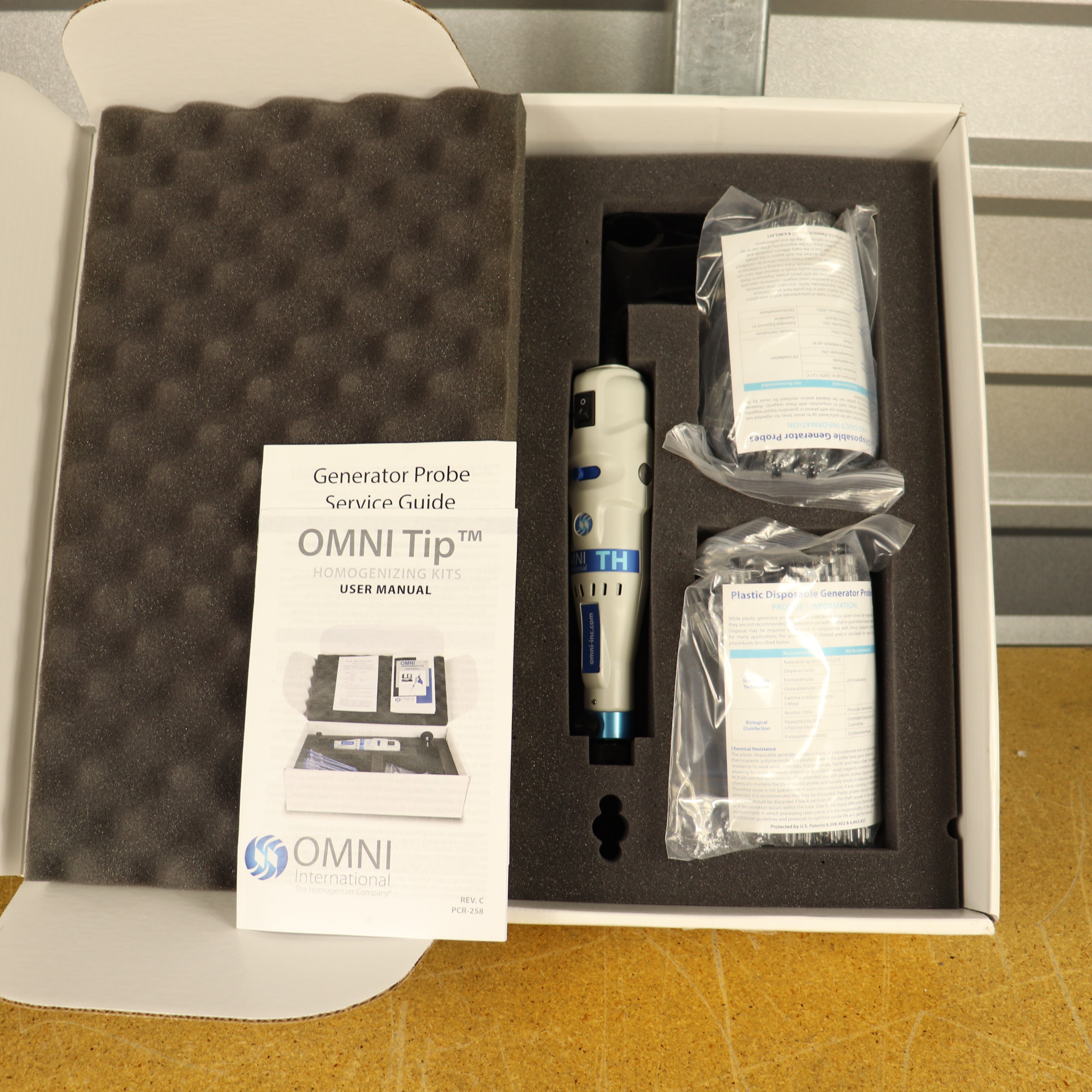 OMNI 5000-35000rpm Tissue Homogenizer TH-01 w/ Generator Probe