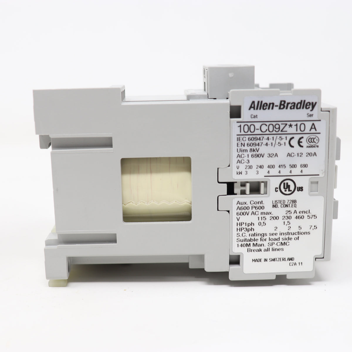 ALLEN-BRADLEY SER.A 24V COIL CONTACTOR 100-C09ZJ10 100-C09Z*10 A
