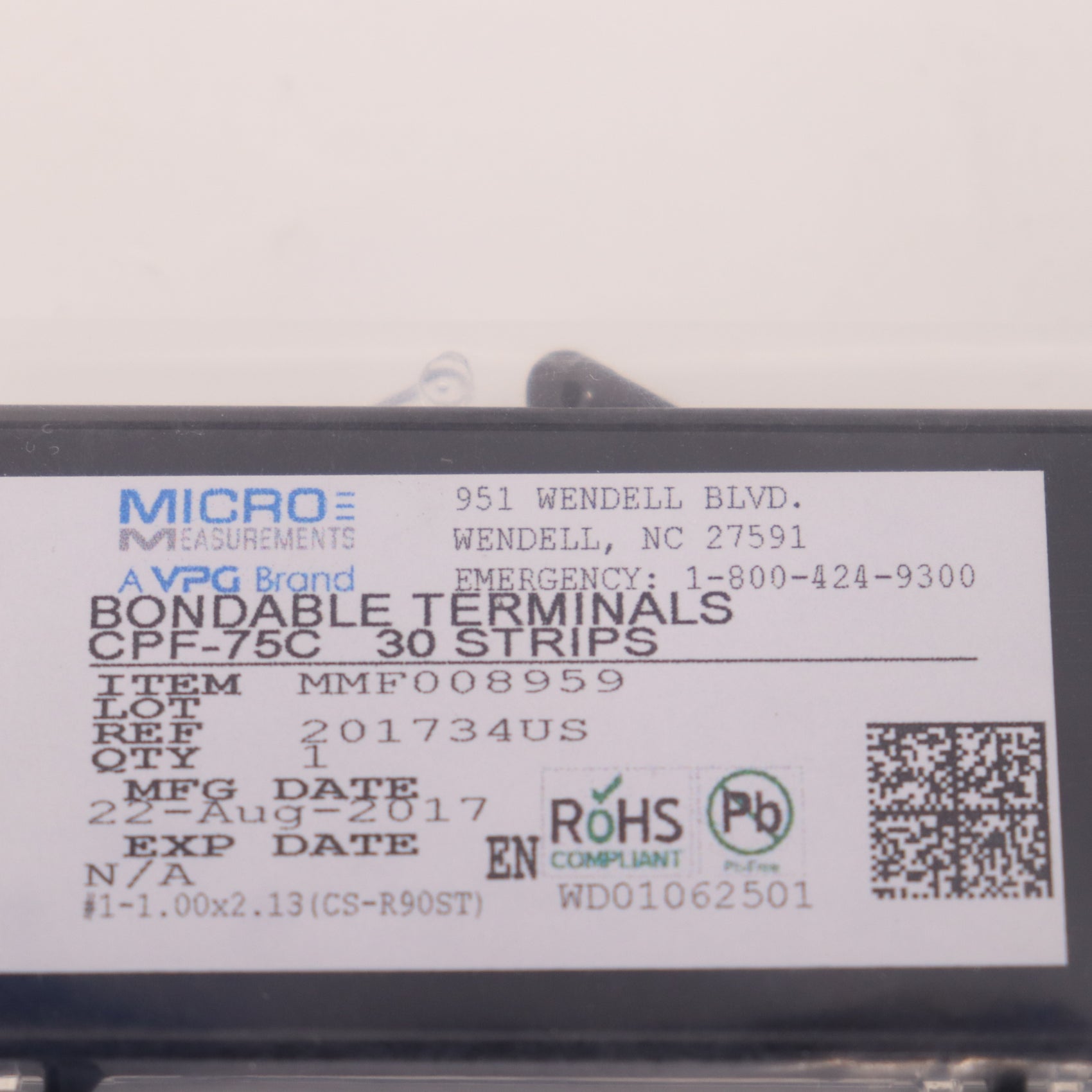 (30) Strips Vishay Micro Measurements Bondable Terminal CPF-75C