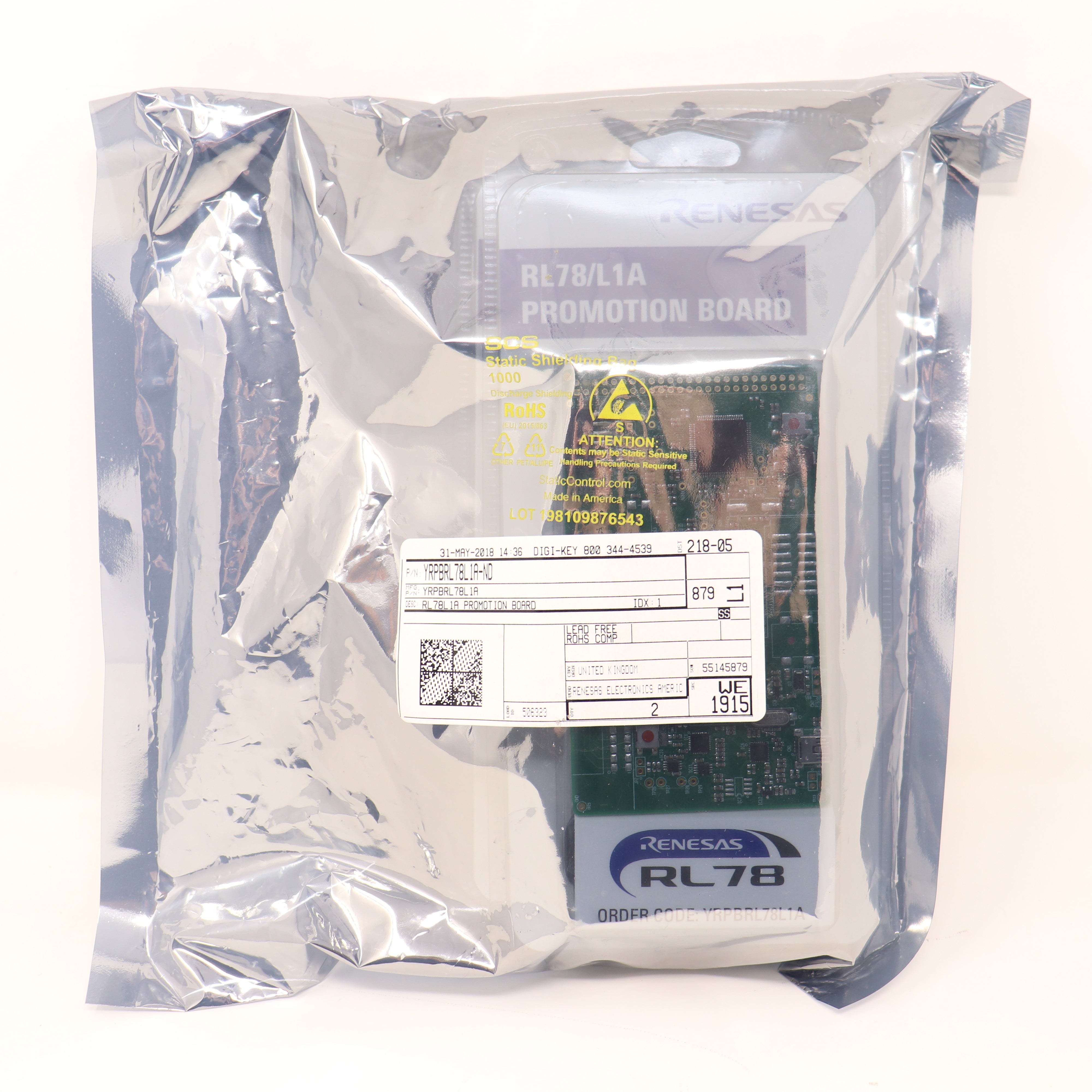 (2) Renesas YRPBRL78L1A RL78/L1A MCU Promotion Board