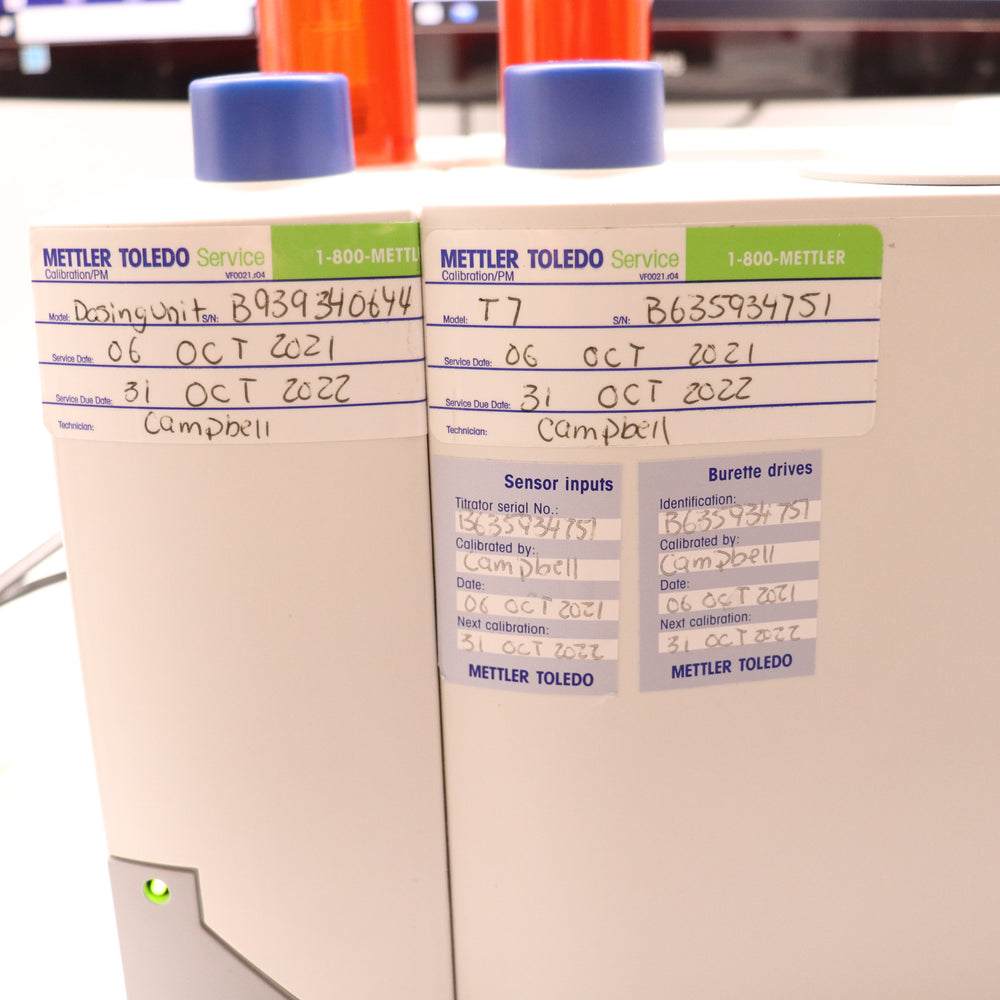 Mettler Toledo Excellence Titrator T7 w/ dosing unit + Control PC