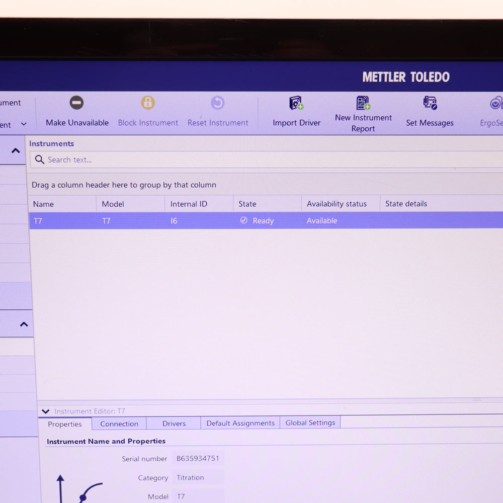 Mettler Toledo Excellence Titrator T7 w/ dosing unit + Control PC