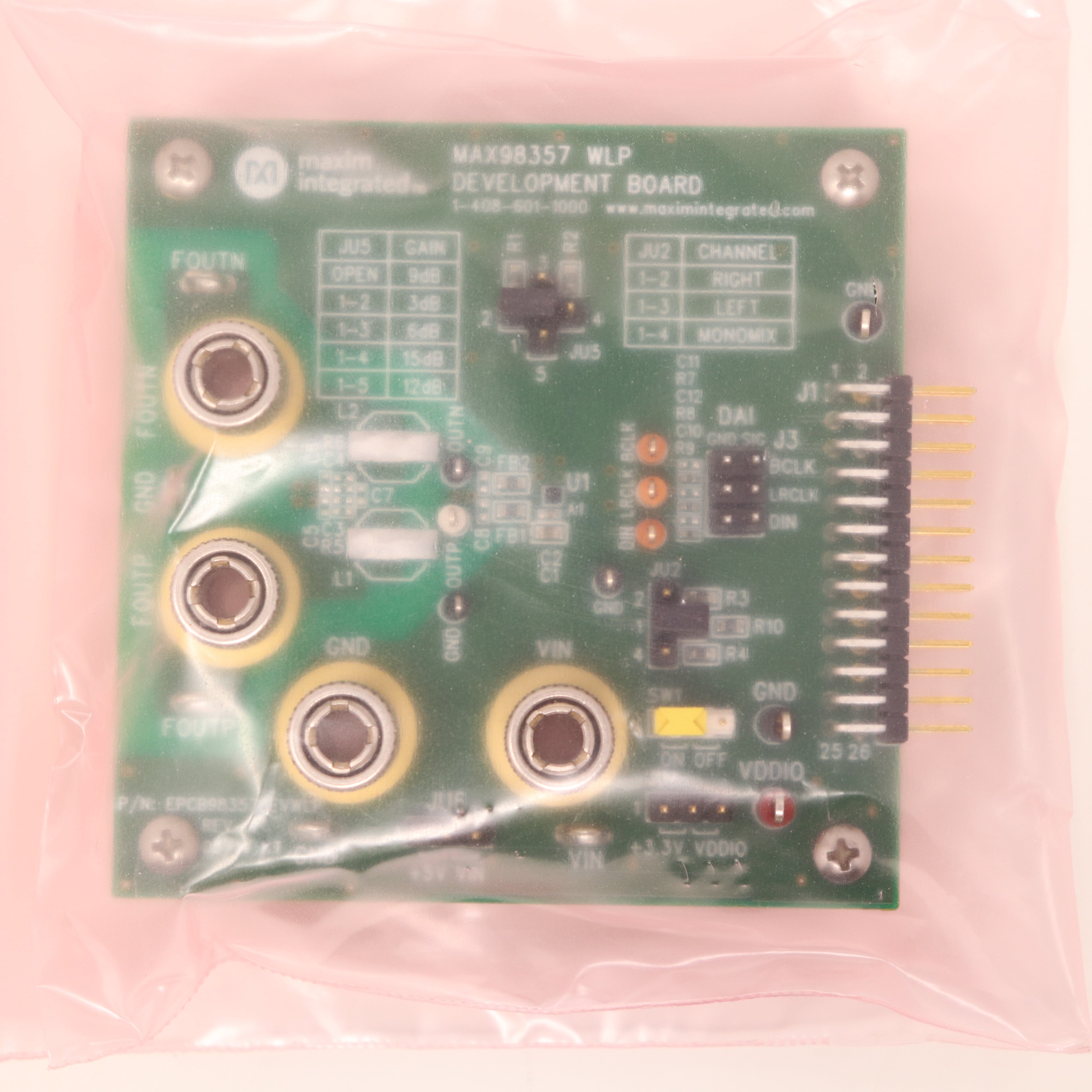 Maxim Integrated MAX98357 WLP Development Board
