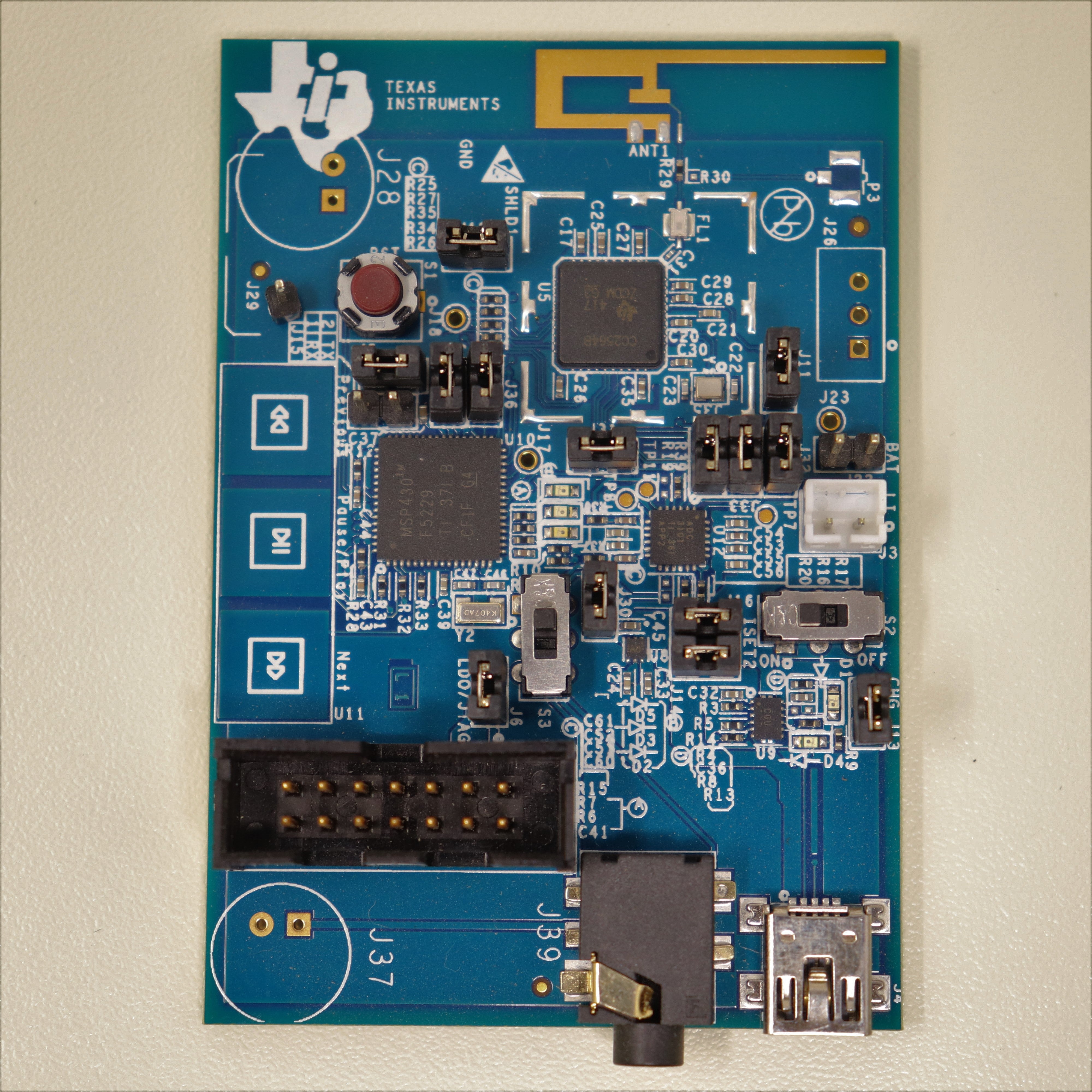 Texas Instruments TI BT-MSPAUDSOURCE Rev 1.1 Bluetooth and MSP430 Audi