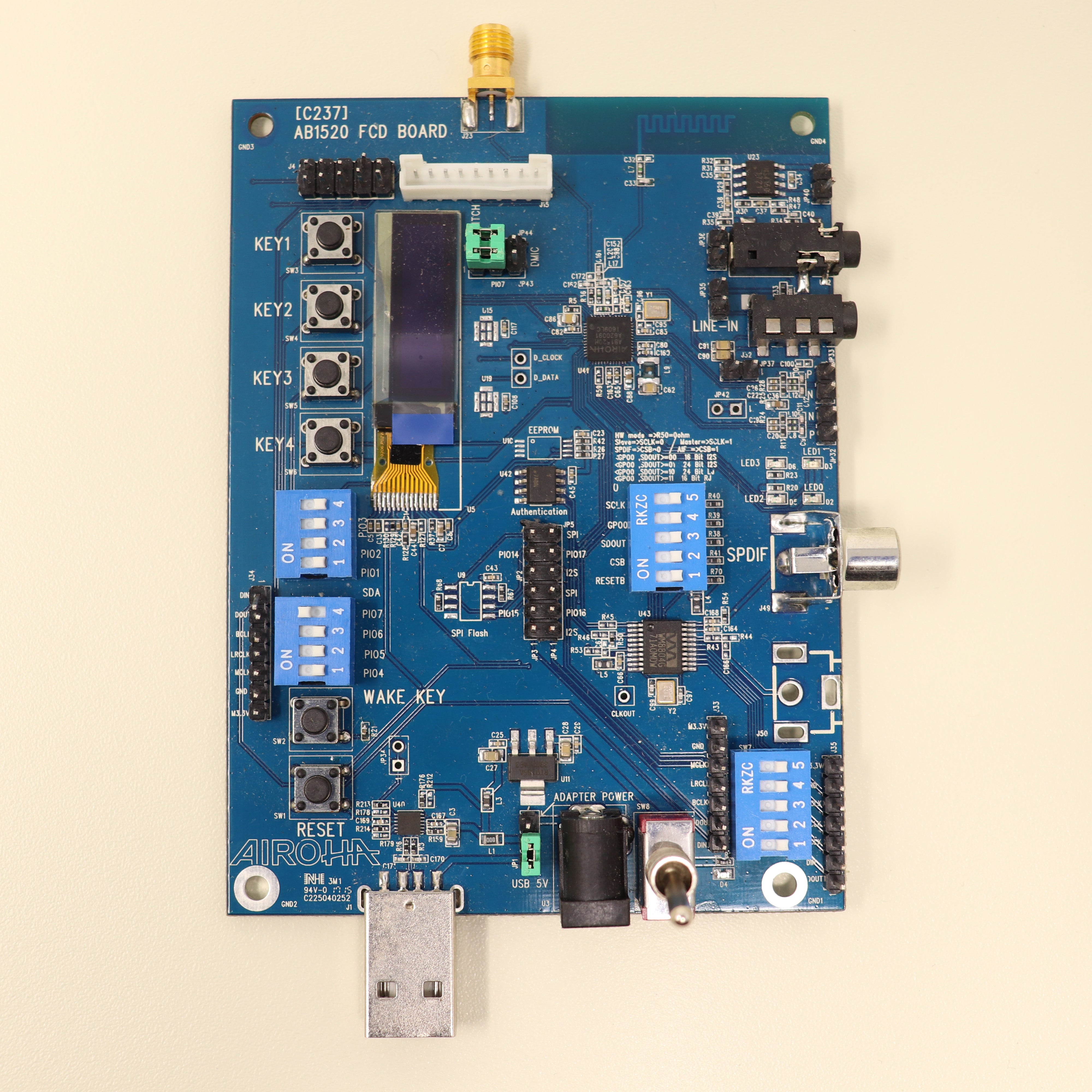 Airoha AB1520 FCD Bluetooth Development Board